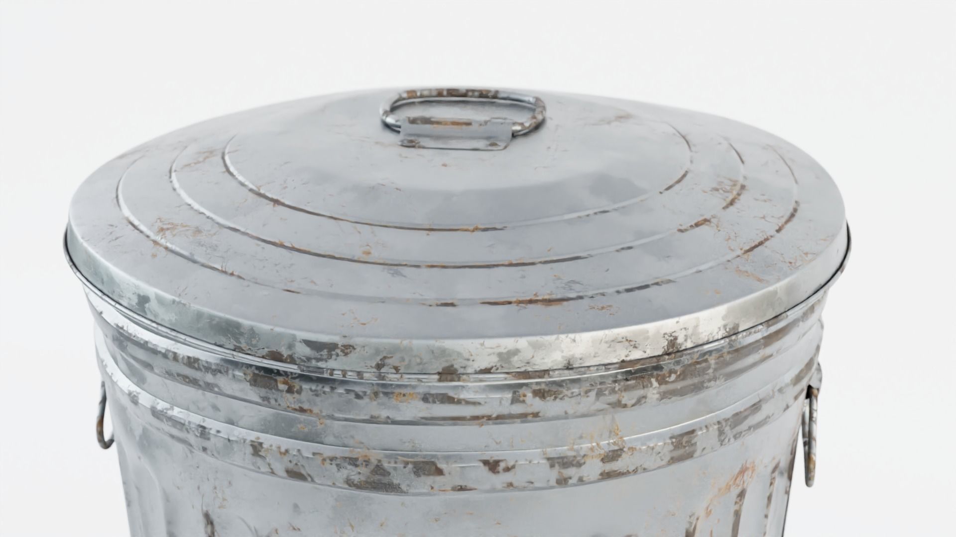 3D model Worn Trash Can VR / AR / low-poly | CGTrader