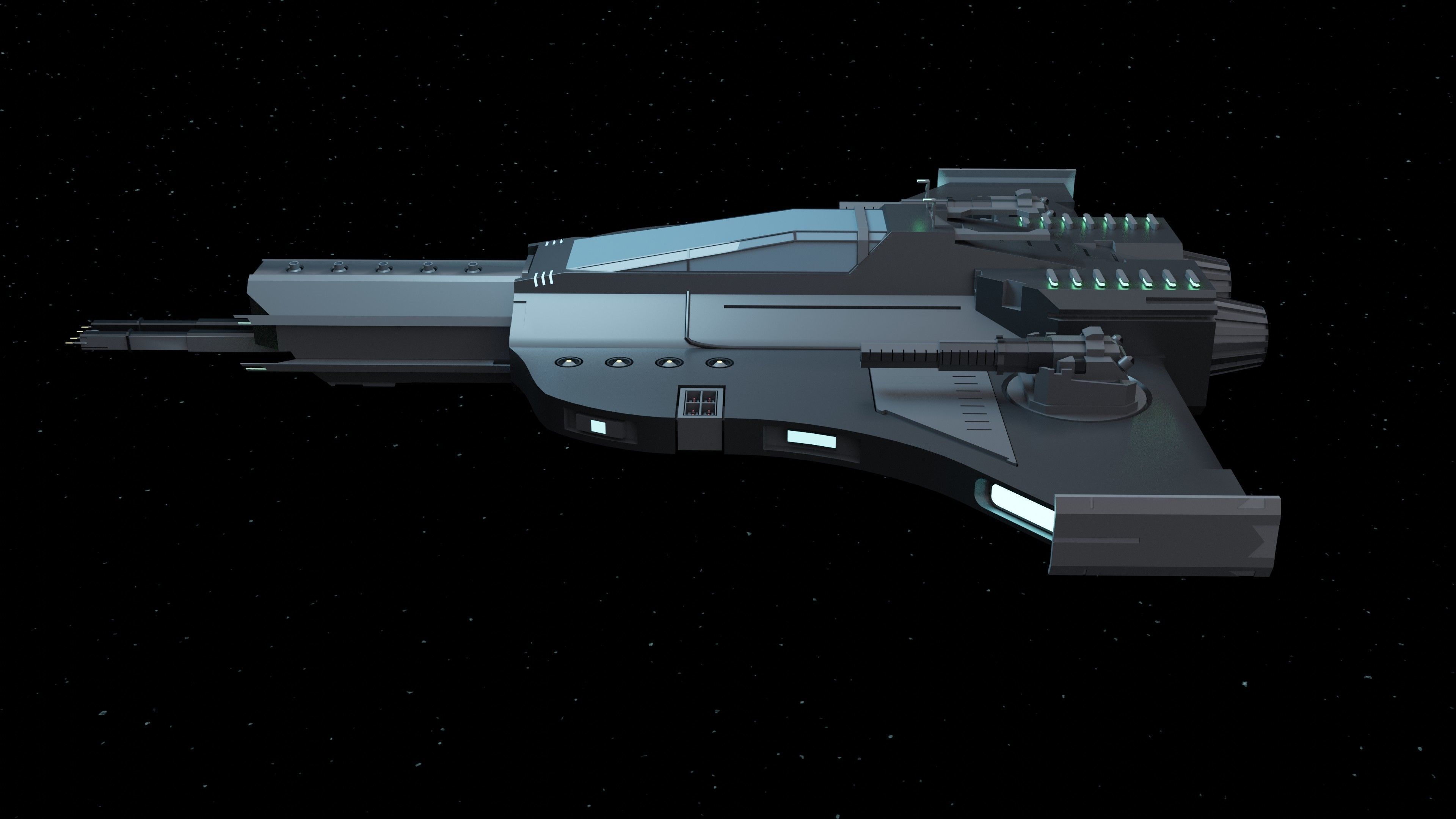 3D model Meteorite The Cutting-Edge Space Fighter - Game Ready VR / AR ...