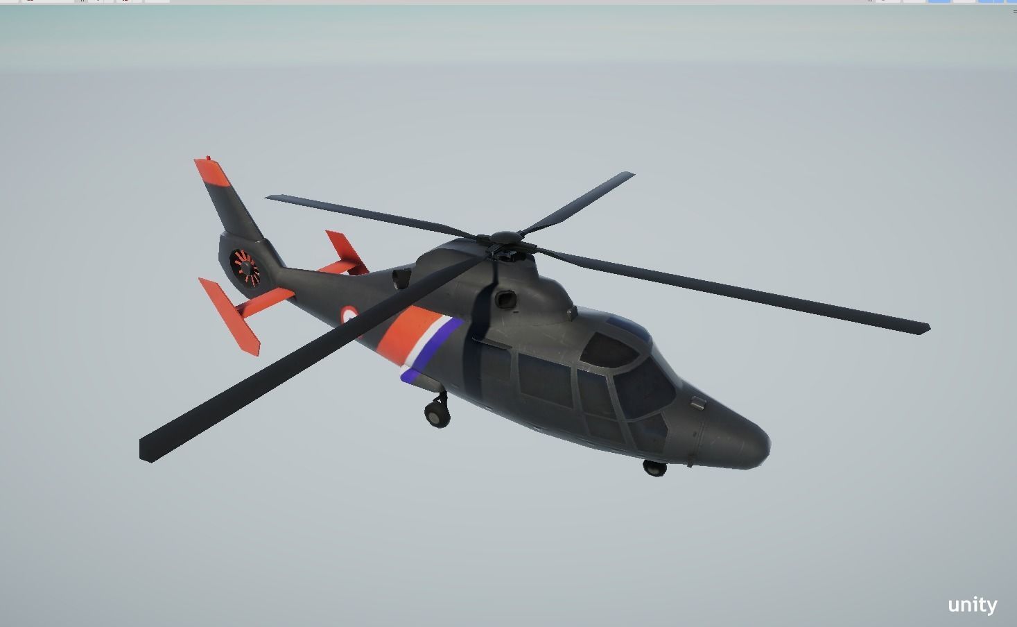 3D model Helicopter AS565MB Panther lowpoly gameready VR / AR / low ...