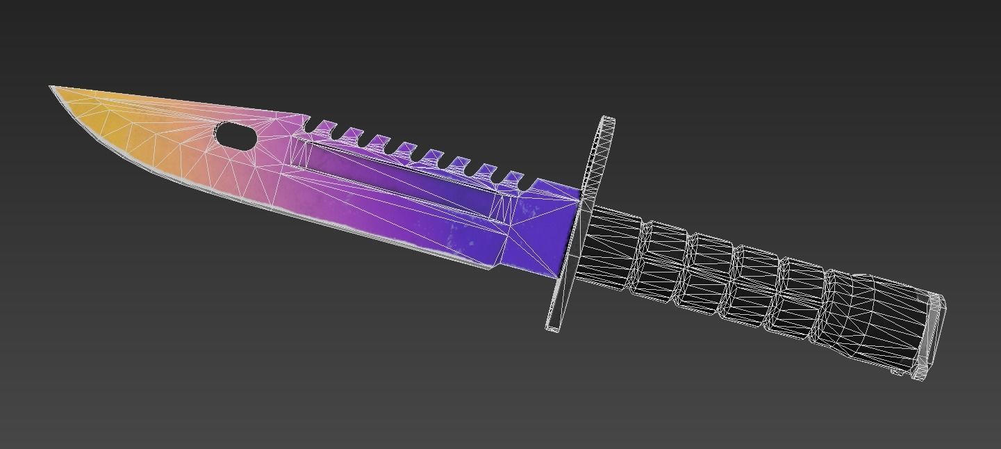 3D model M9 knife with two sets of skins VR / AR / low-poly | CGTrader