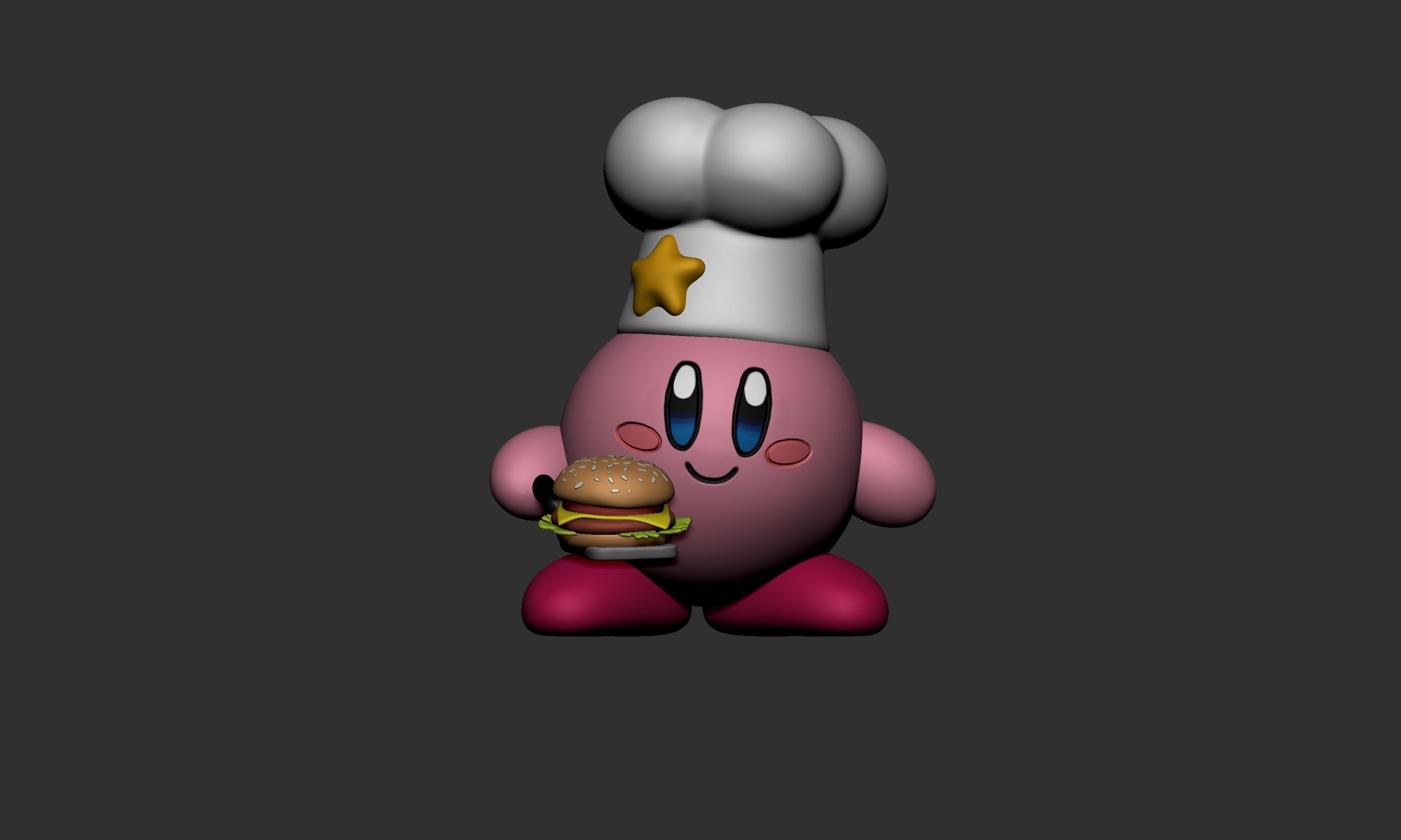 CHEF KIRBY 3D model 3D printable | CGTrader