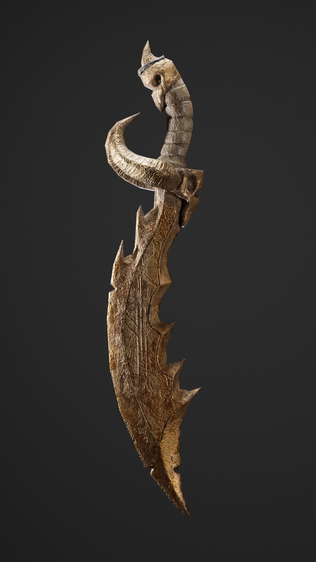 3D model sword skull collection 3 model Game assets VR / AR / low-poly ...