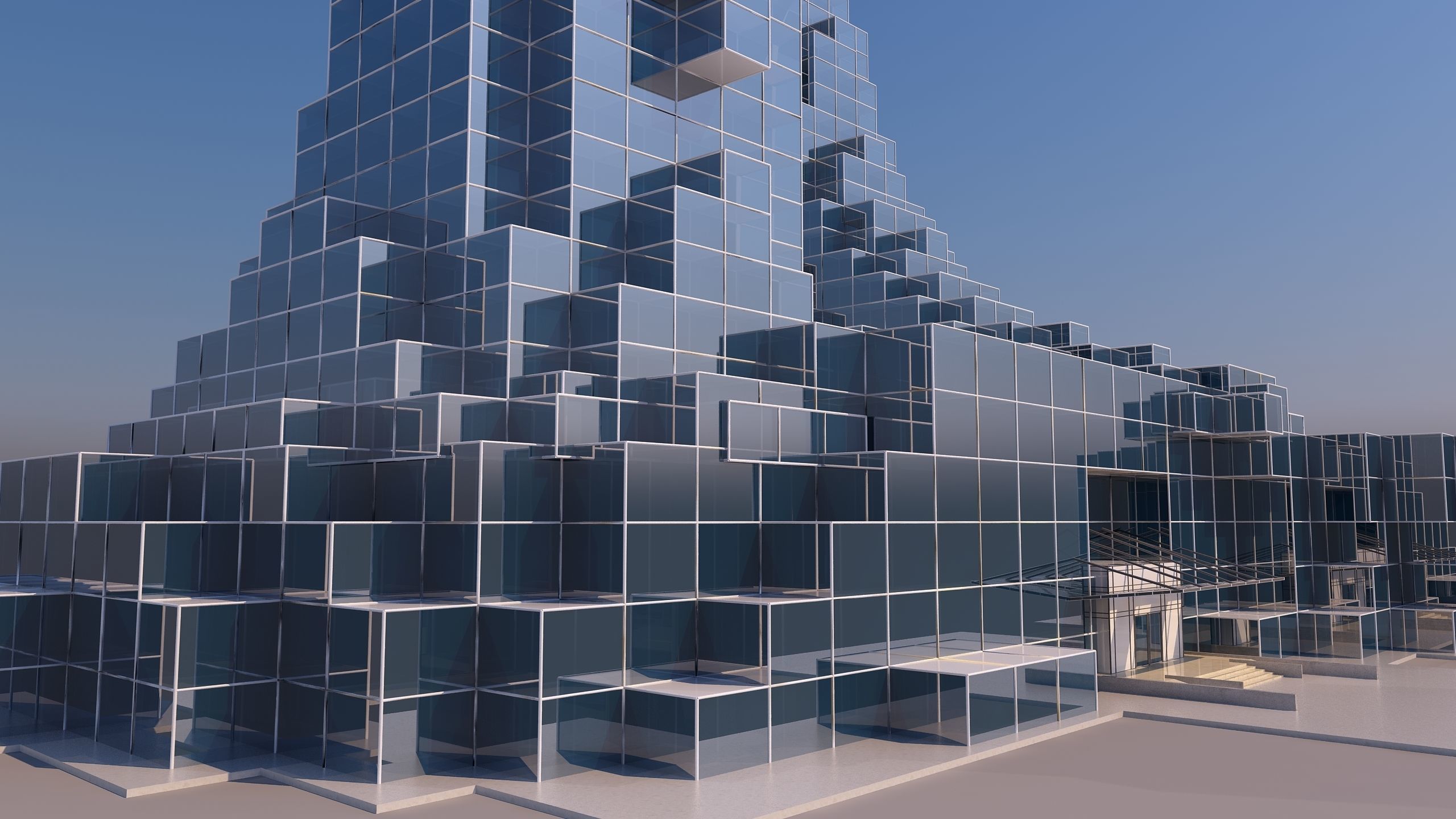 0184 - Skyscraper Architecture 3D Project - 2D Drawings 3D model | CGTrader