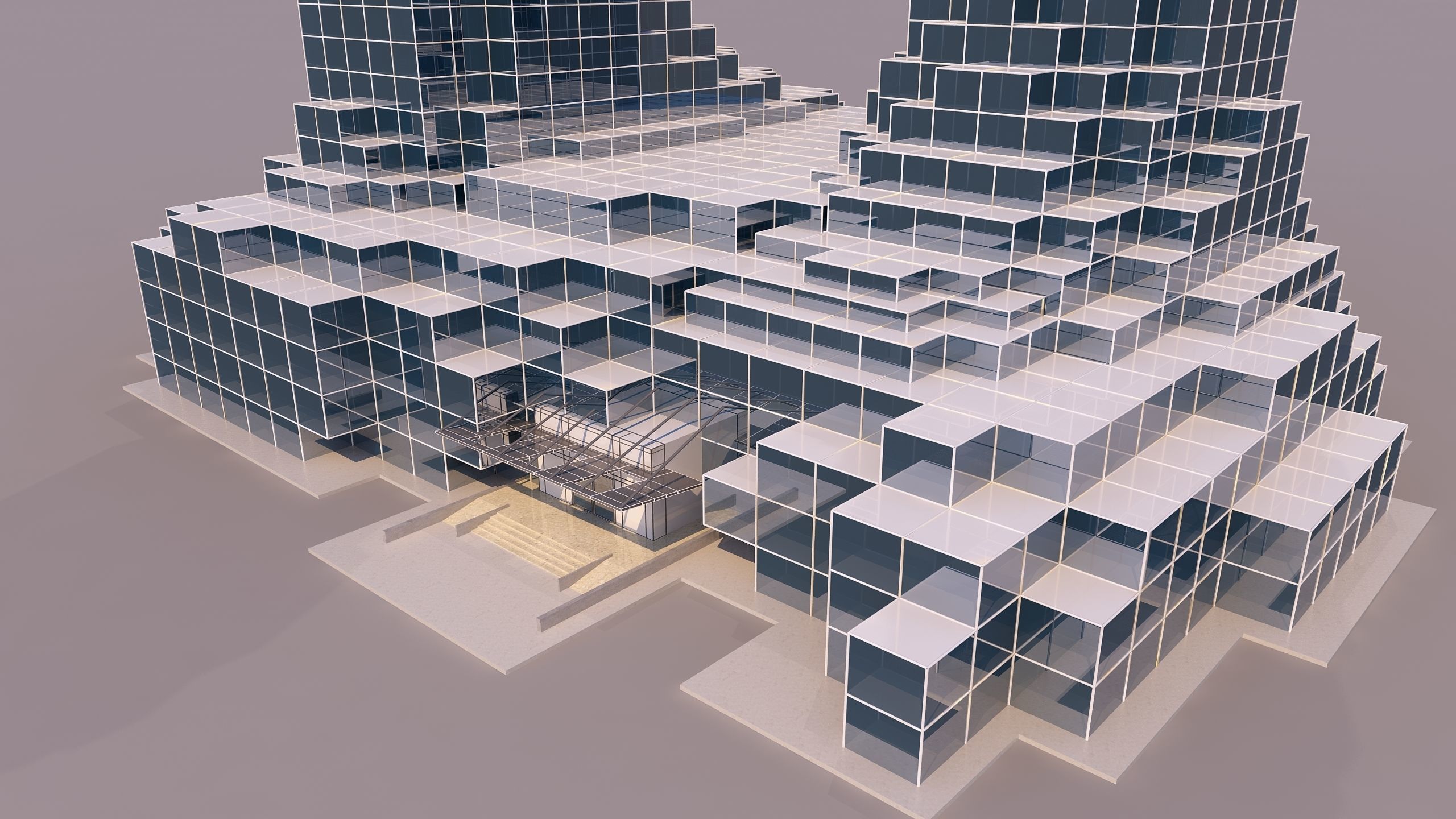 0184 - Skyscraper Architecture 3D Project - 2D Drawings 3D model | CGTrader