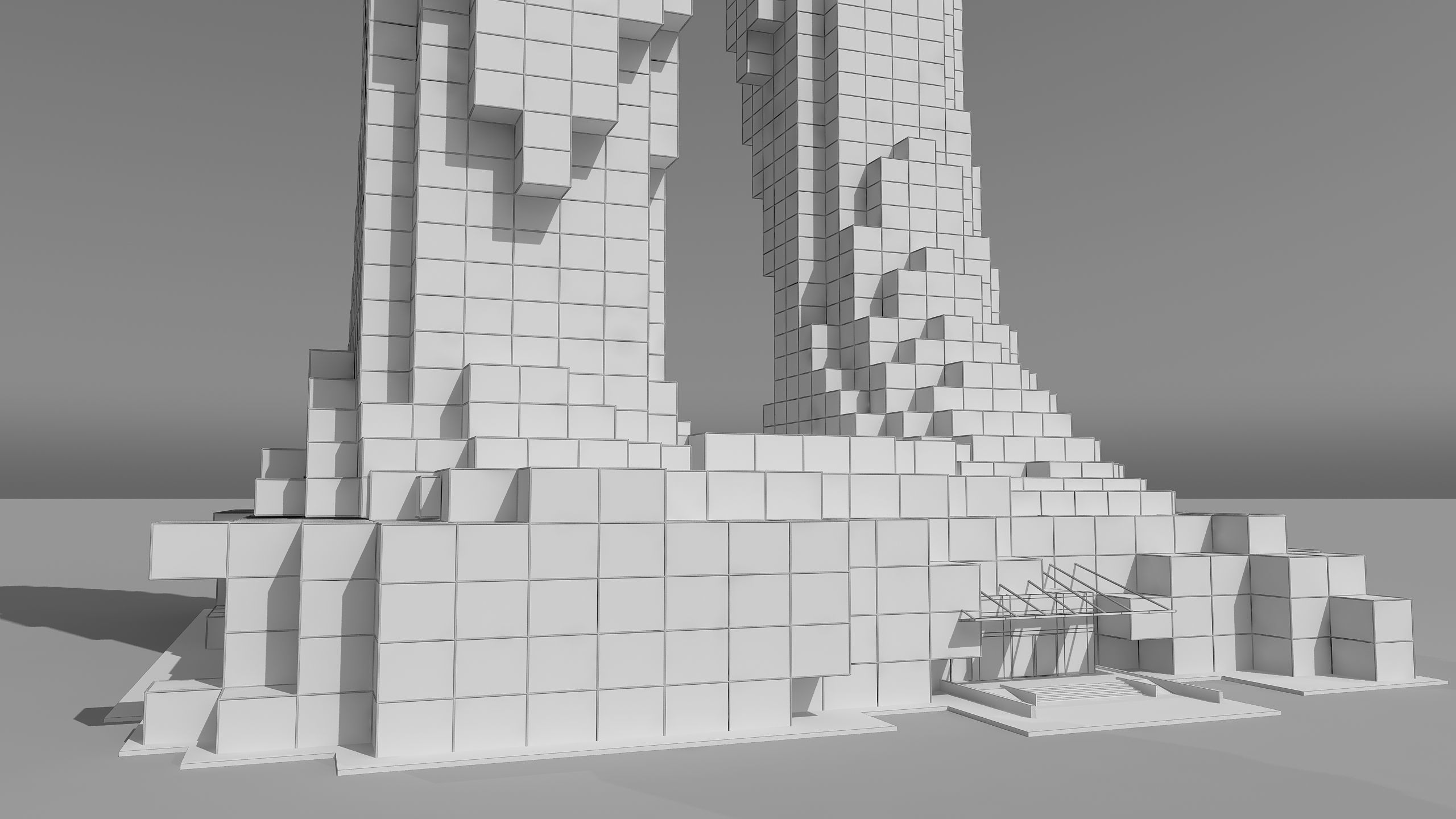 0184 - Skyscraper Architecture 3D Project - 2D Drawings 3D model | CGTrader