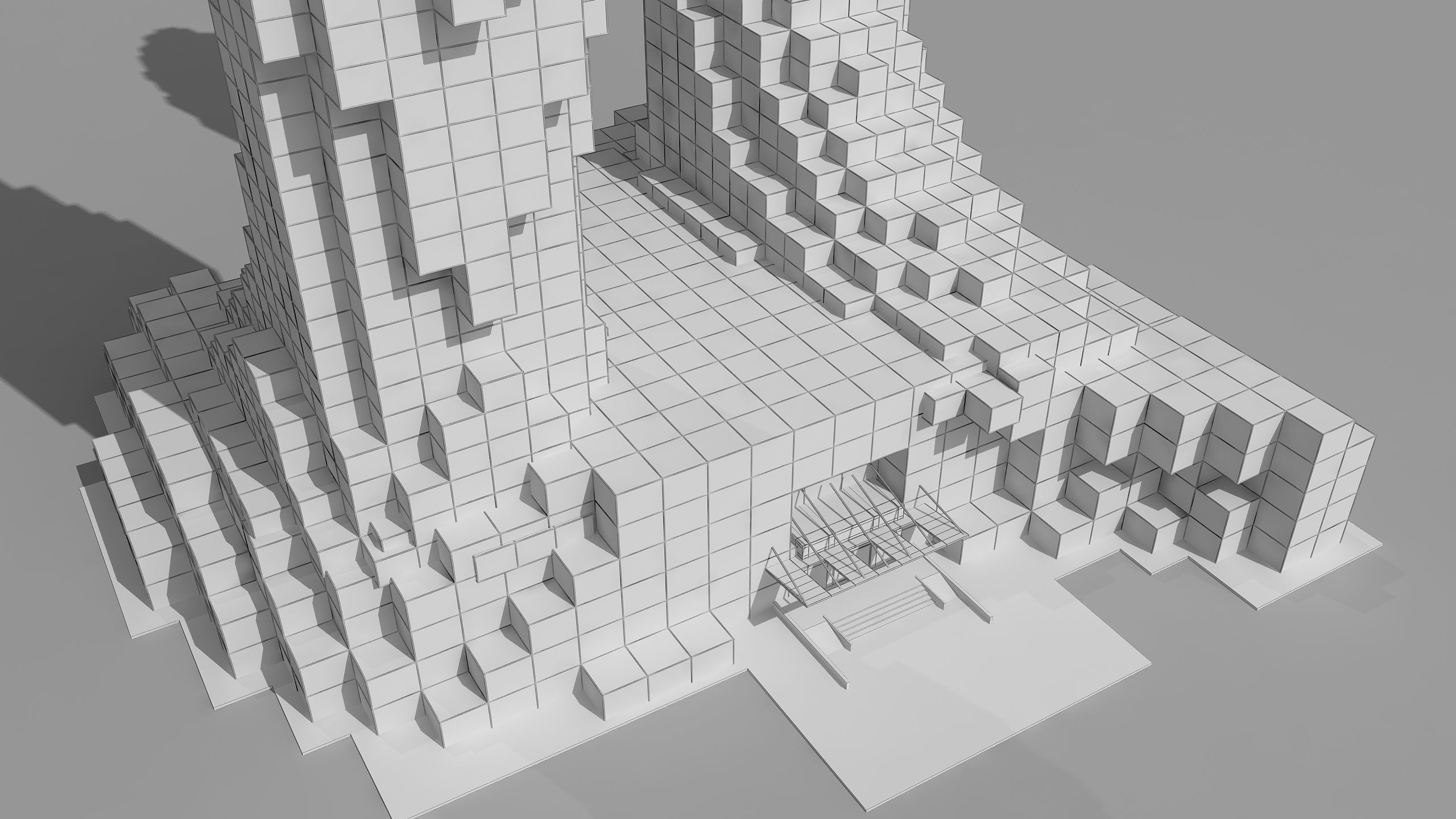 0184 - Skyscraper Architecture 3D Project - 2D Drawings 3D model | CGTrader