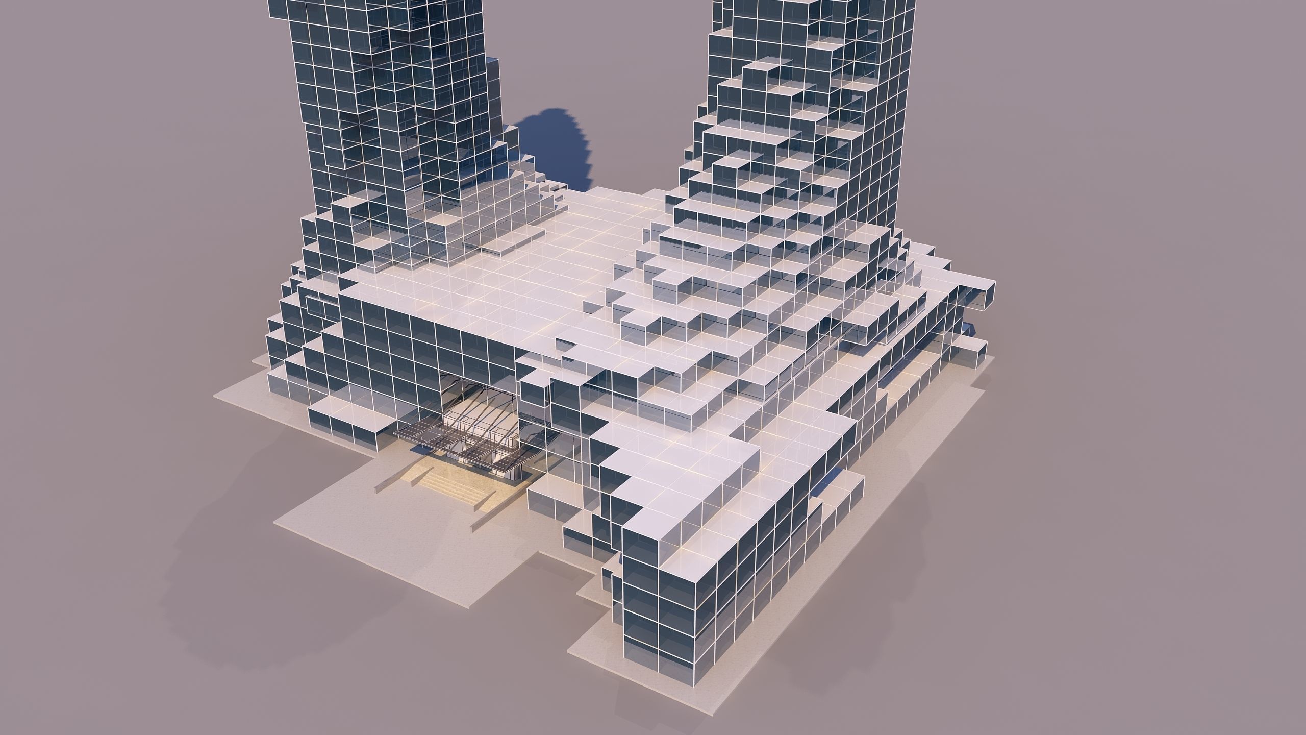 0184 - Skyscraper Architecture 3D Project - 2D Drawings 3D model | CGTrader