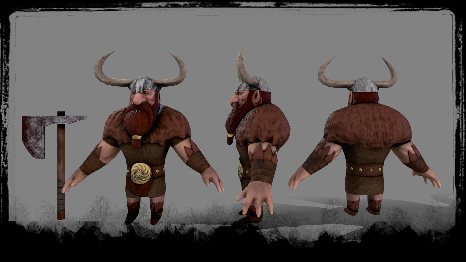 3D model Stylized Viking VR / AR / low-poly | CGTrader