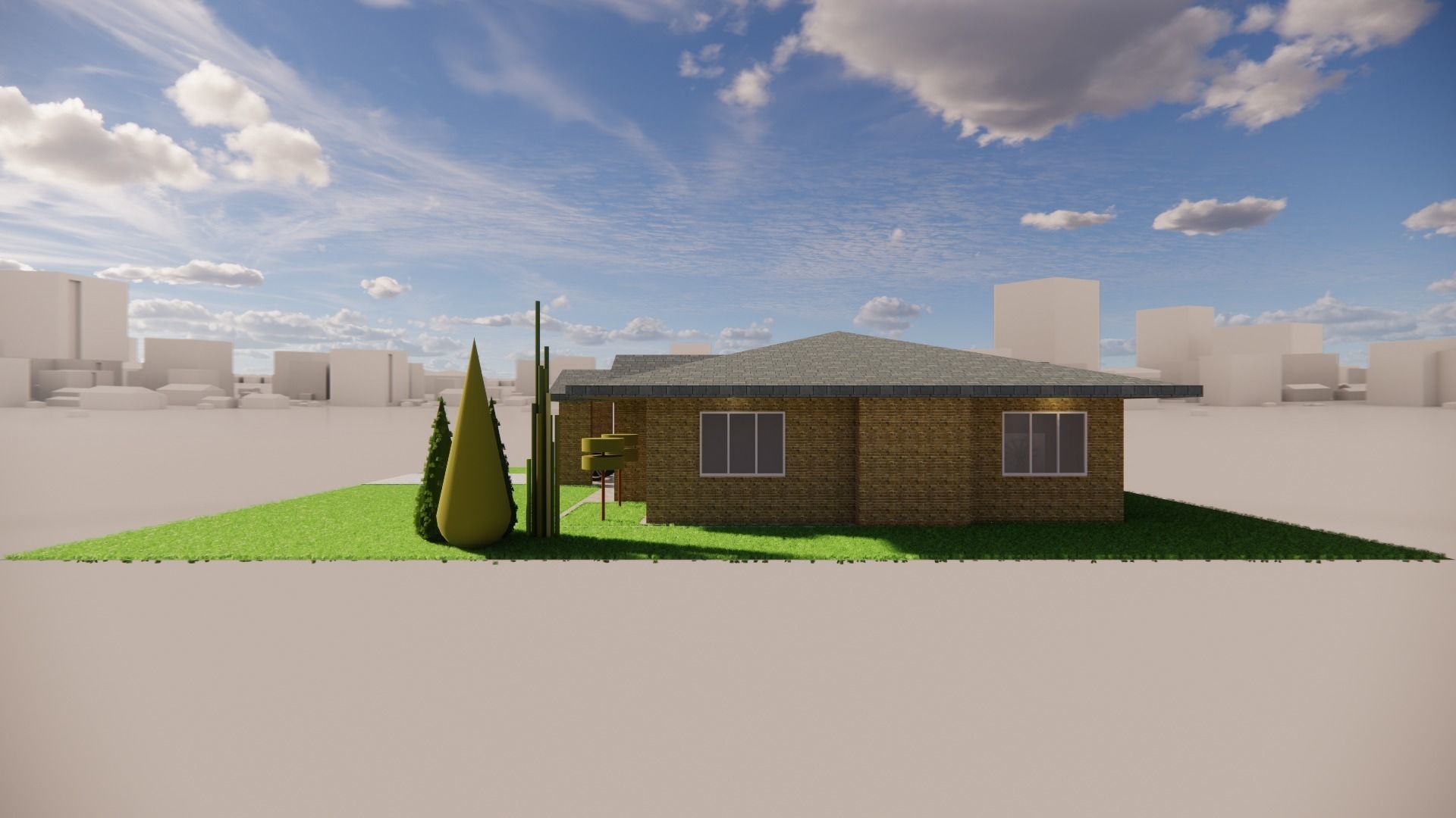 Luxurious and beautiful one story villa 3D model 3D printable | CGTrader