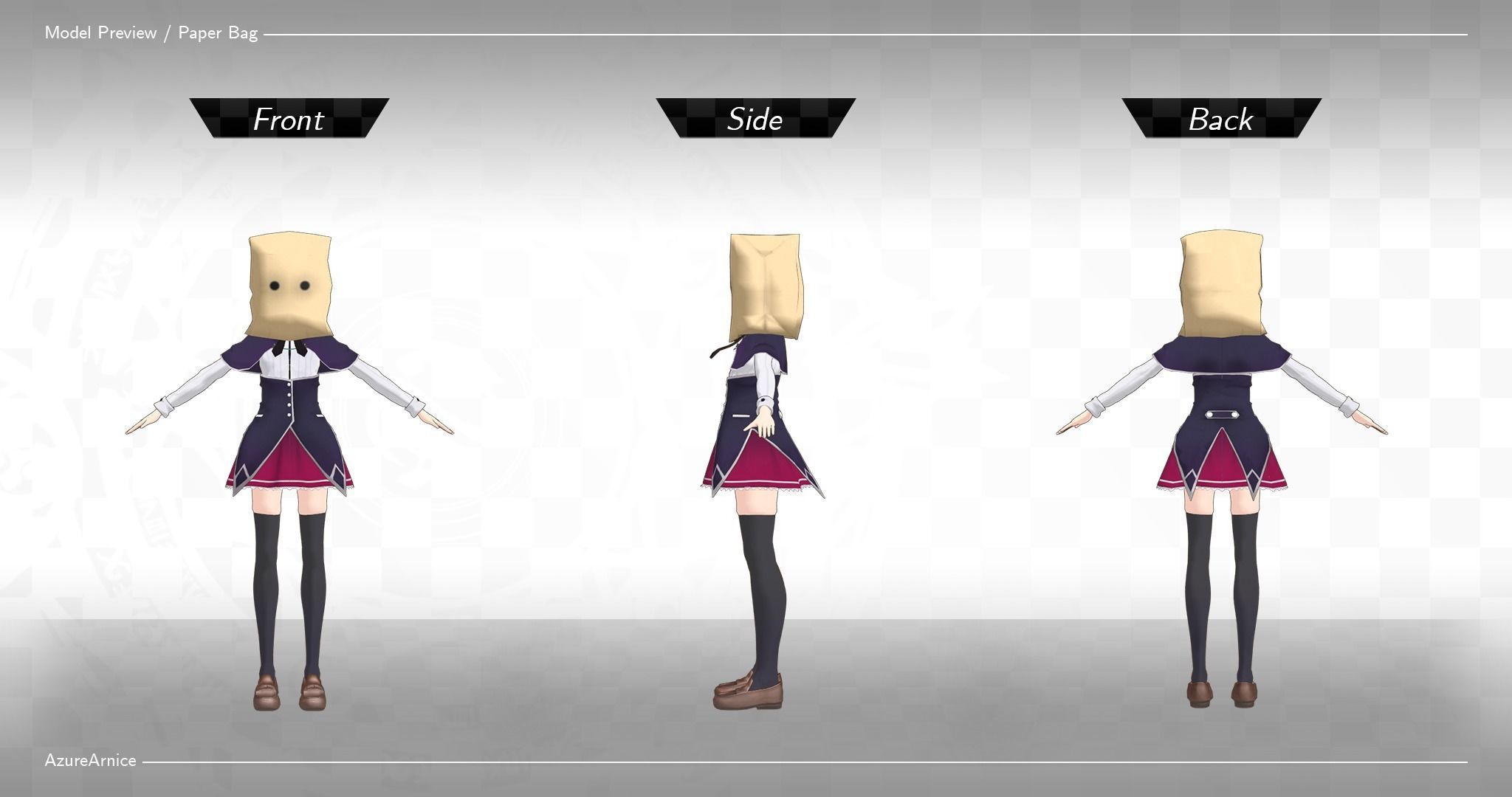 3D model Highschool DxD - Gasper Vladi MMD Model VR / AR / low-poly ...