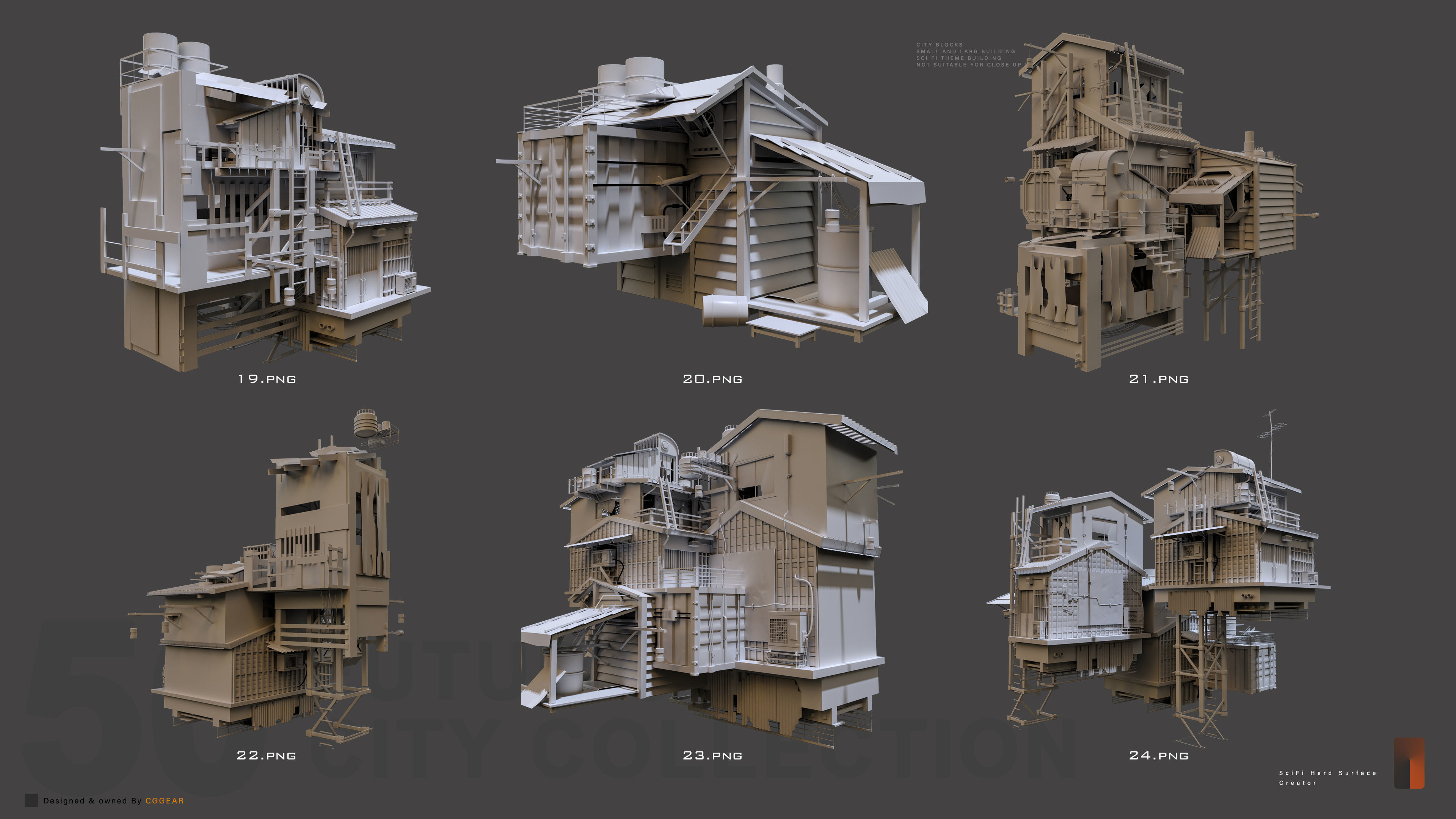 post-apocalyptic building Vol 12 3D model | CGTrader