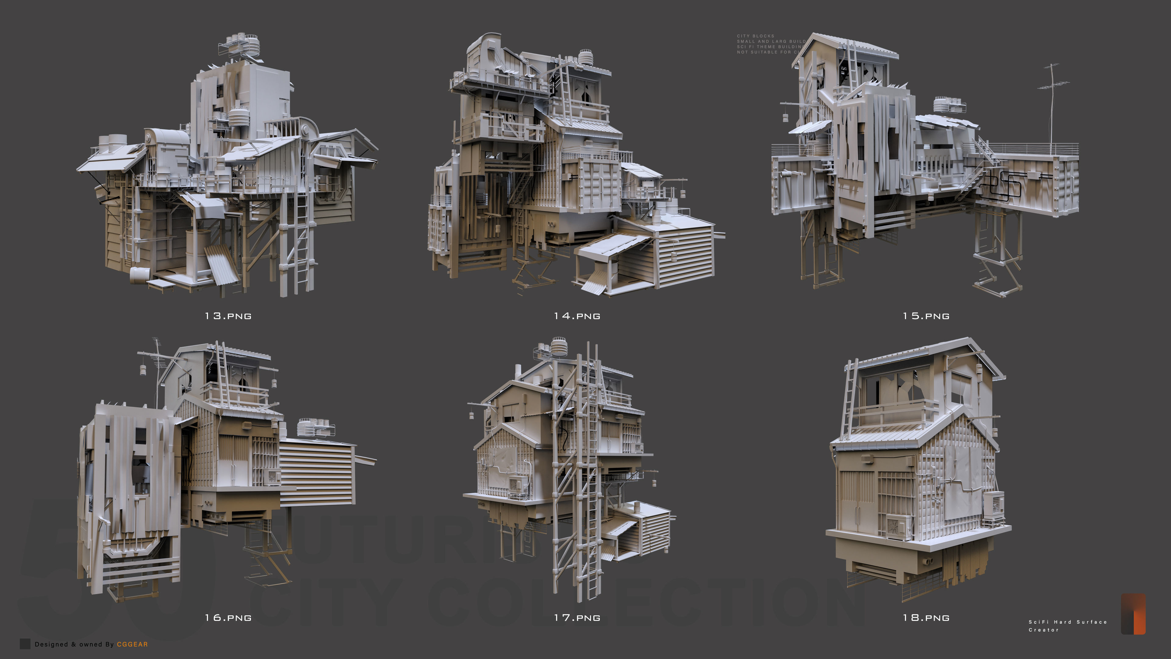 post-apocalyptic building Vol 12 3D model | CGTrader