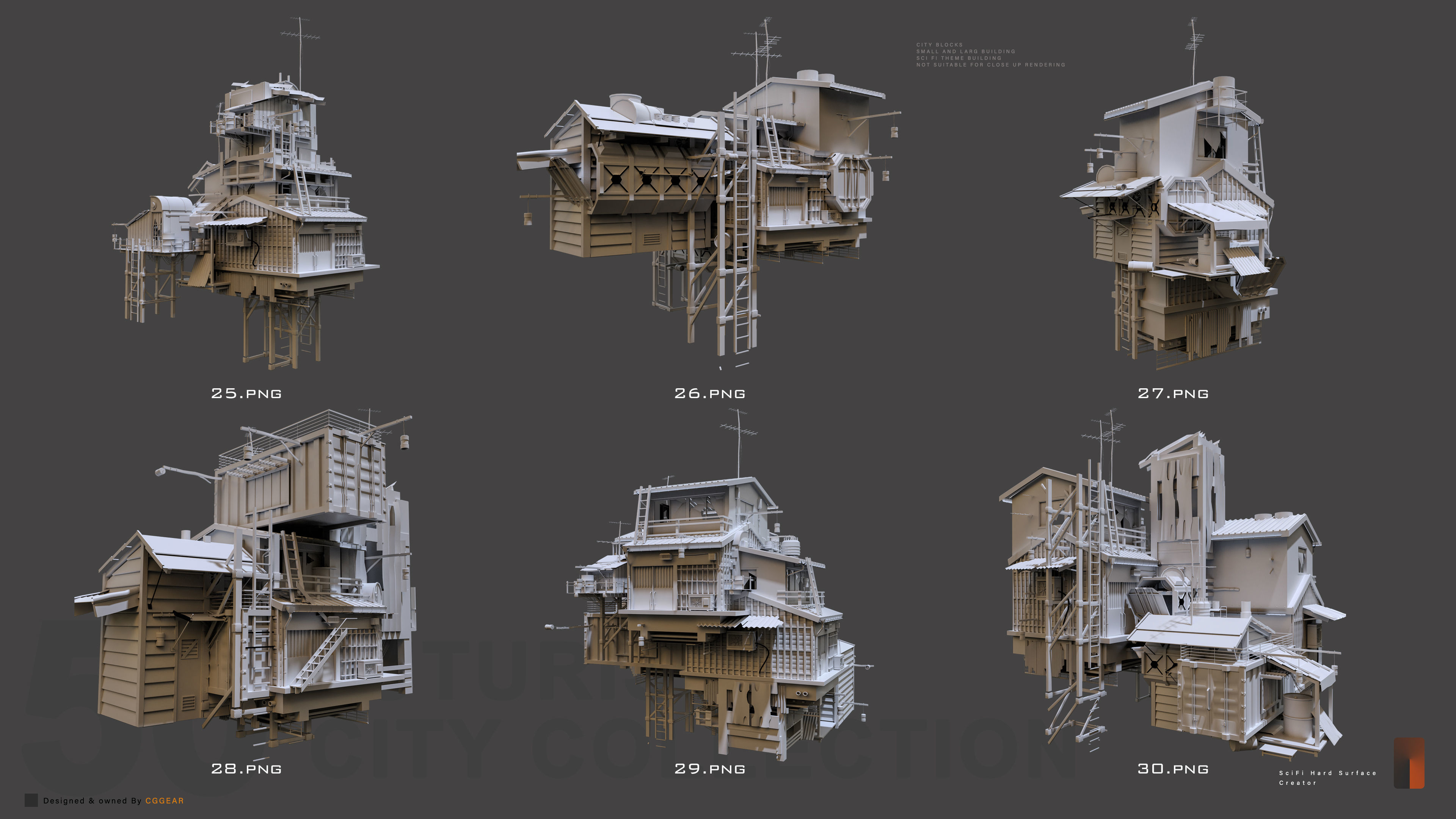post-apocalyptic building Vol 12 3D model | CGTrader