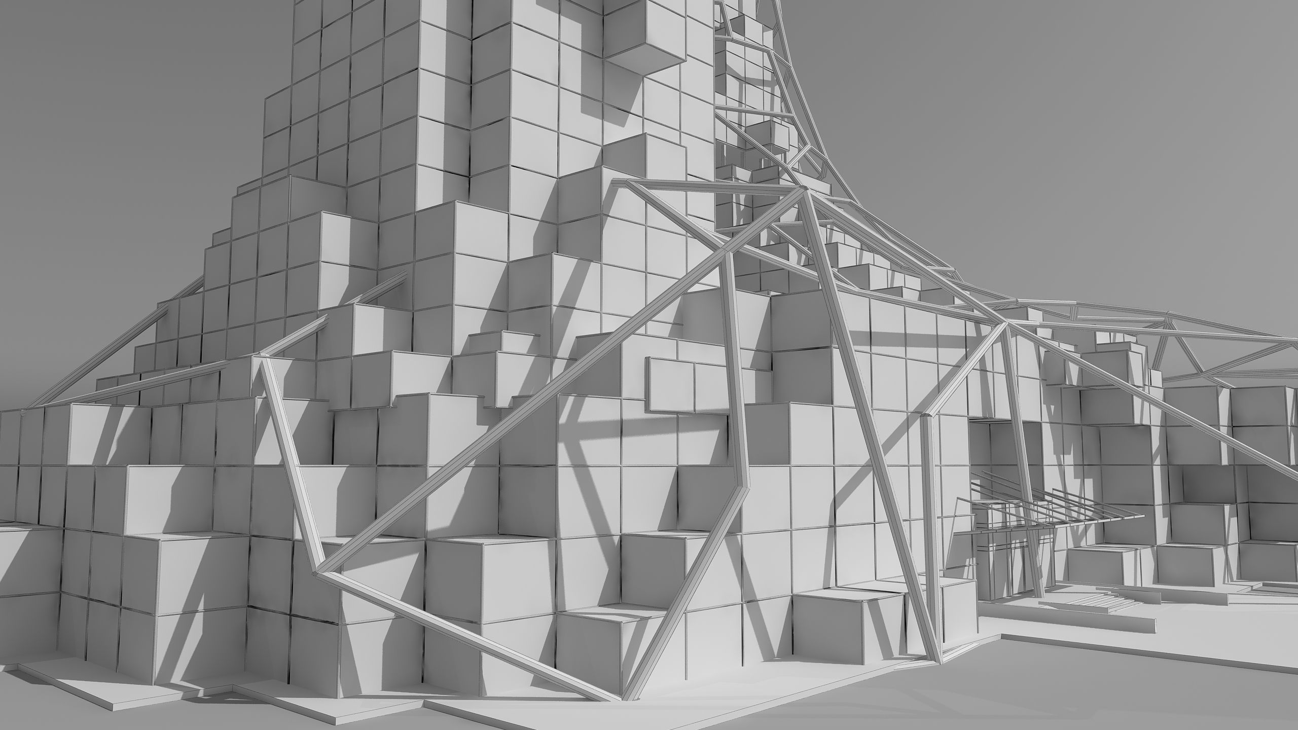 0185 - Skyscraper Architecture 3D Project - 2D Drawings 3D model | CGTrader