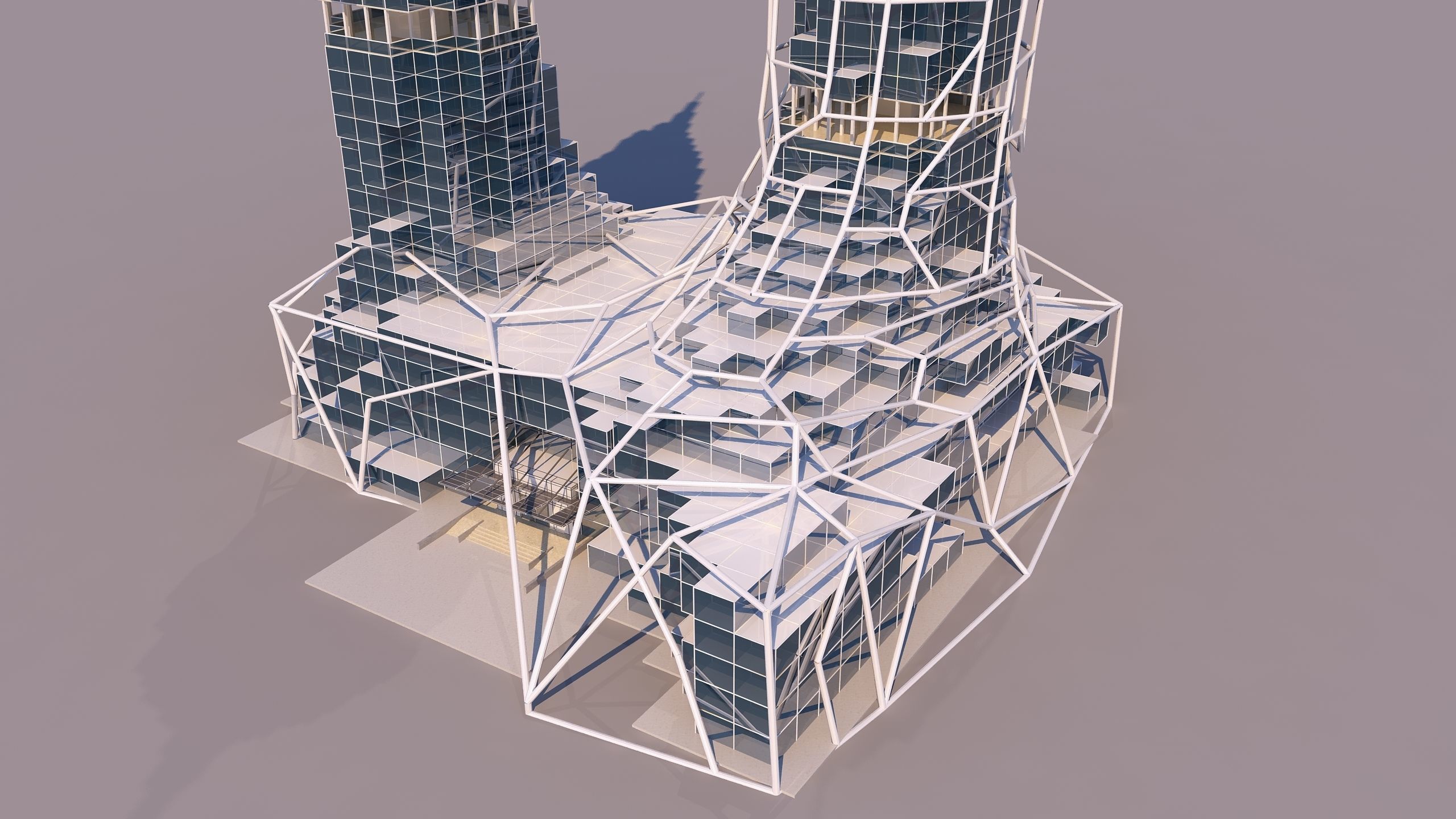 0185 - Skyscraper Architecture 3D Project - 2D Drawings 3D model | CGTrader