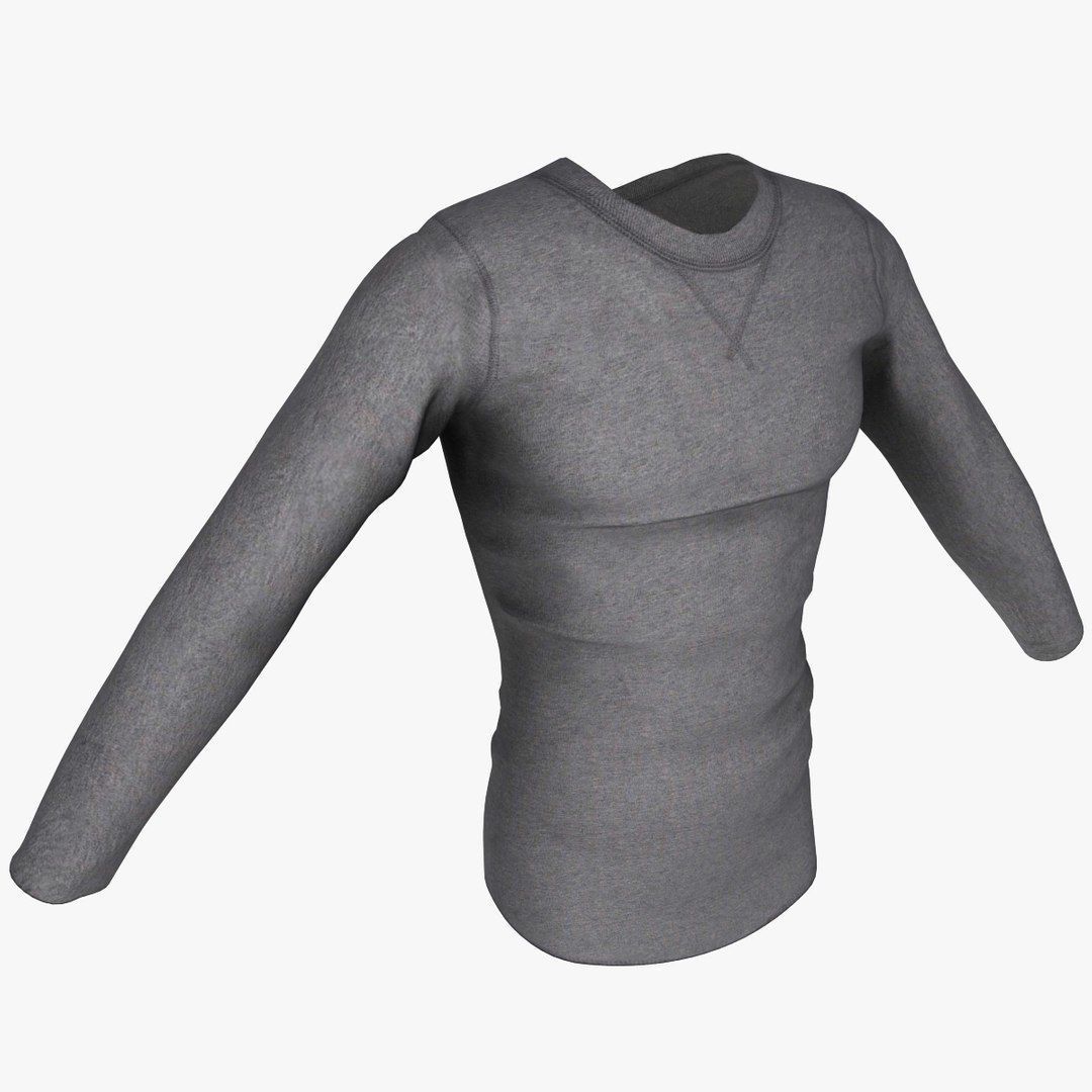 3D model Long Sleeved Shirt VR / AR / low-poly | CGTrader
