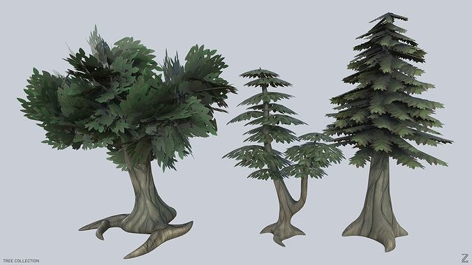 Tree collection | CGTrader