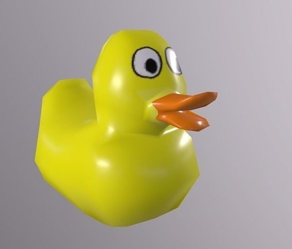 3D model Plastic Duck VR / AR / low-poly | CGTrader