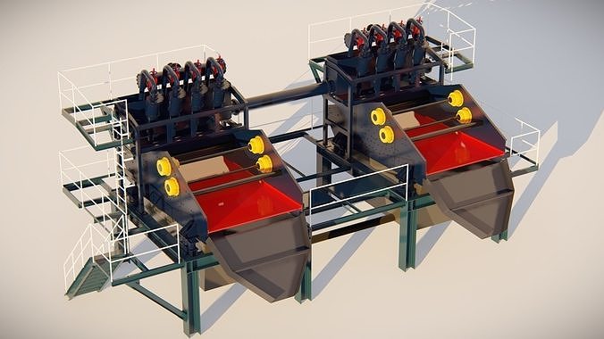 Dewatering Screen 3D model | CGTrader