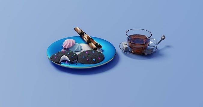 Tea Time 3D model | CGTrader