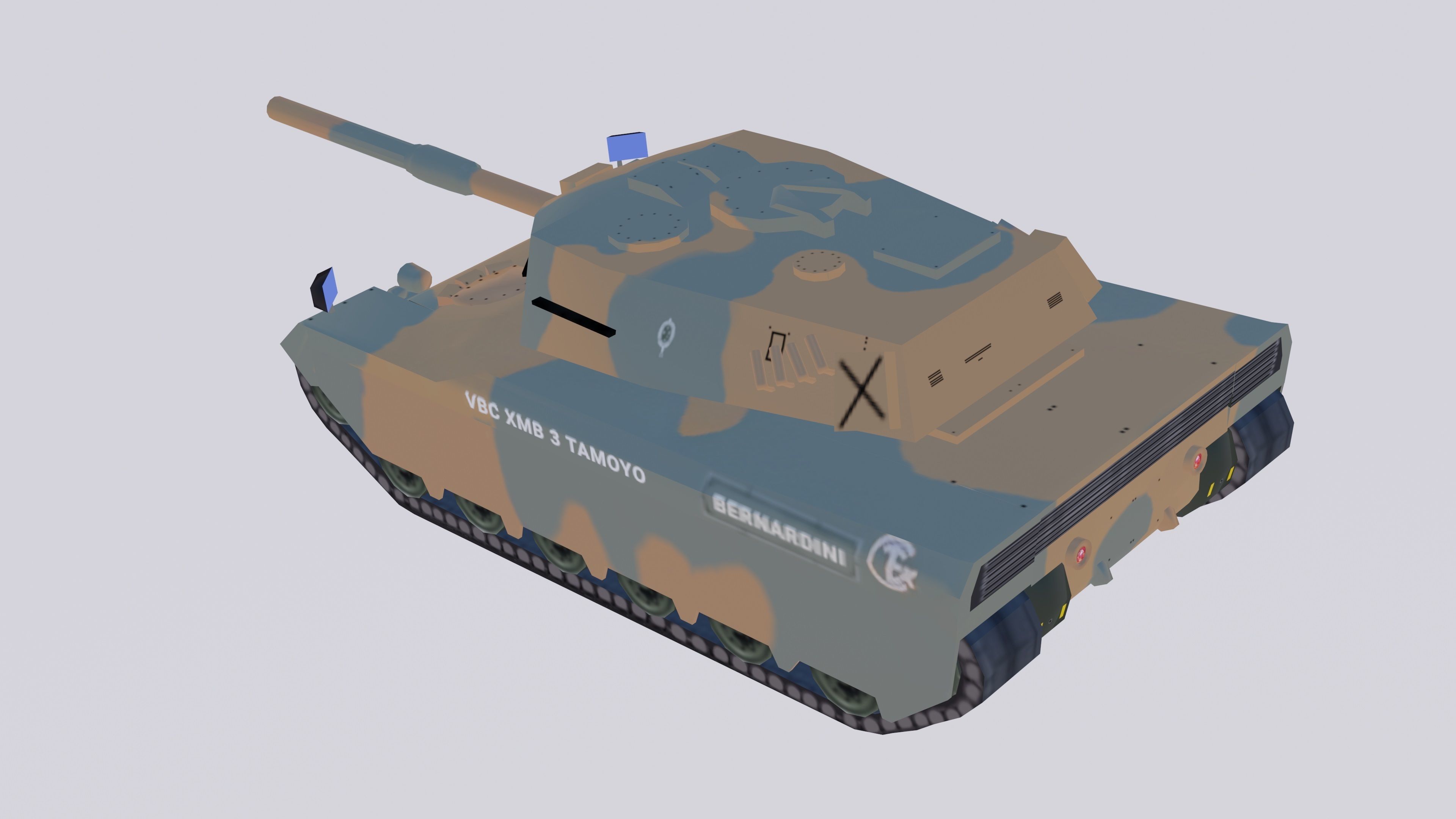 3D model Bernardini Prototypes MB-3 Tamoyo III VR / AR / low-poly ...