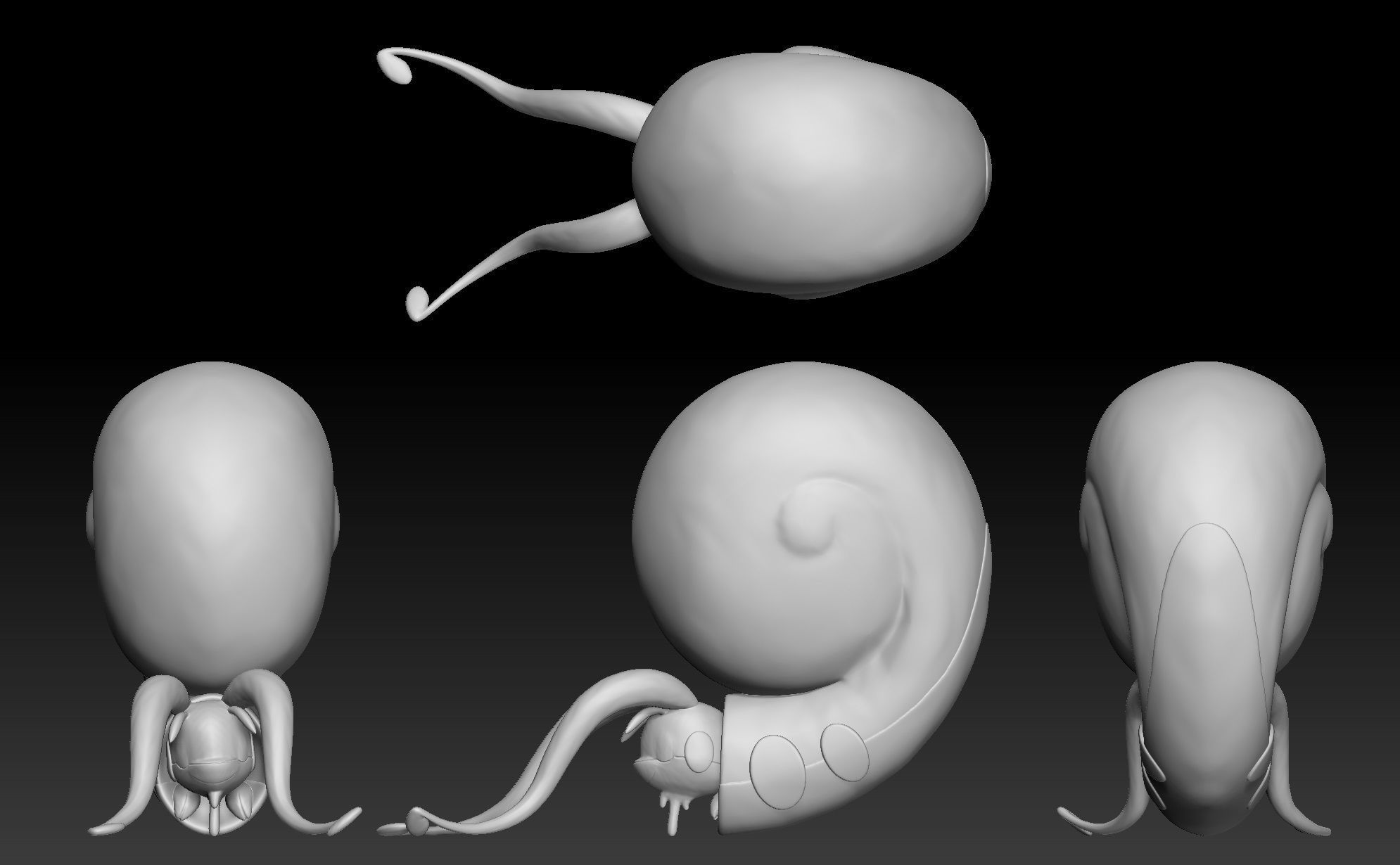 Pokemon Goomy Hisuian Sliggoo Goodra 3D model 3D printable | CGTrader