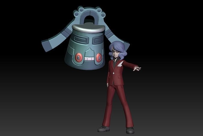 Pokemon Sinnoh Elite Four Lucian 3d Model 3d Printable Cgtrader