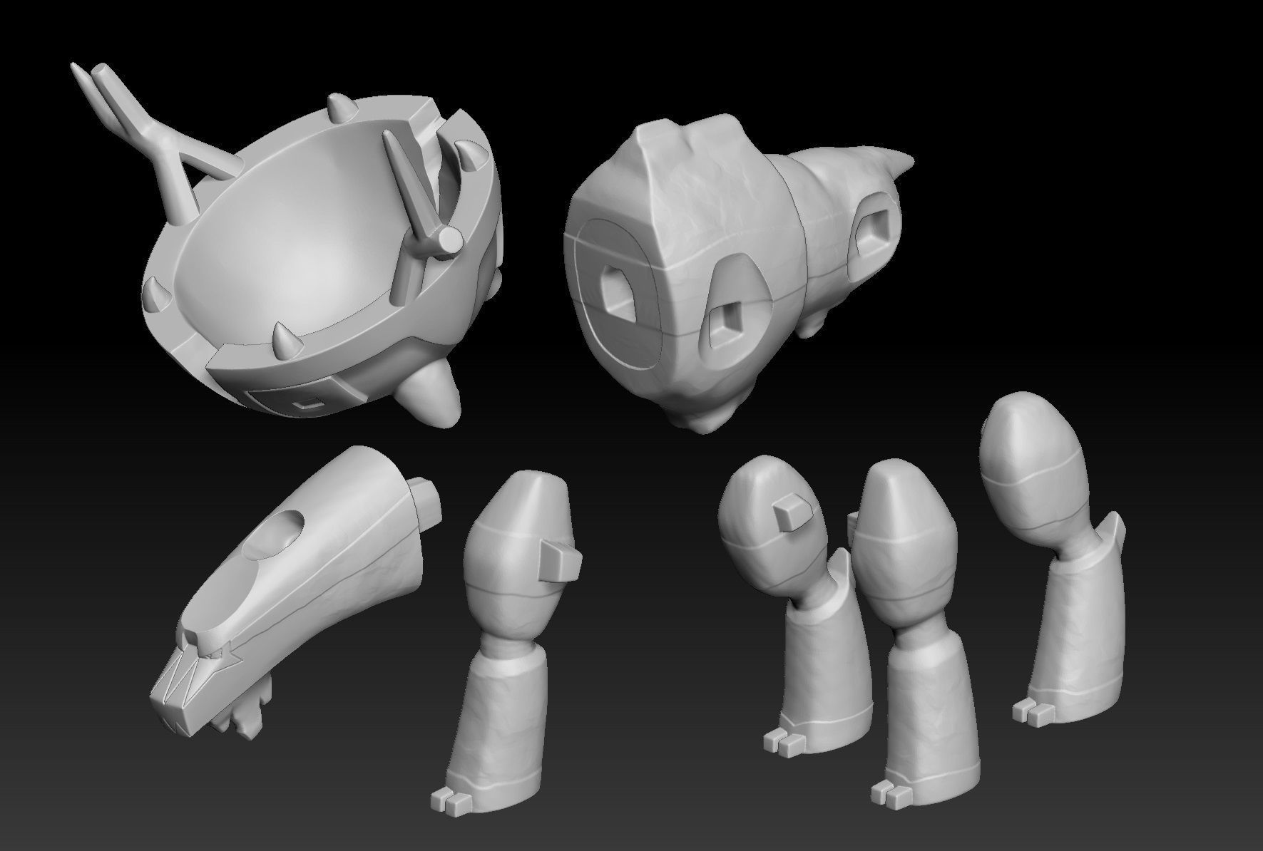 Pokemon Ting-Lu 3D model 3D printable | CGTrader