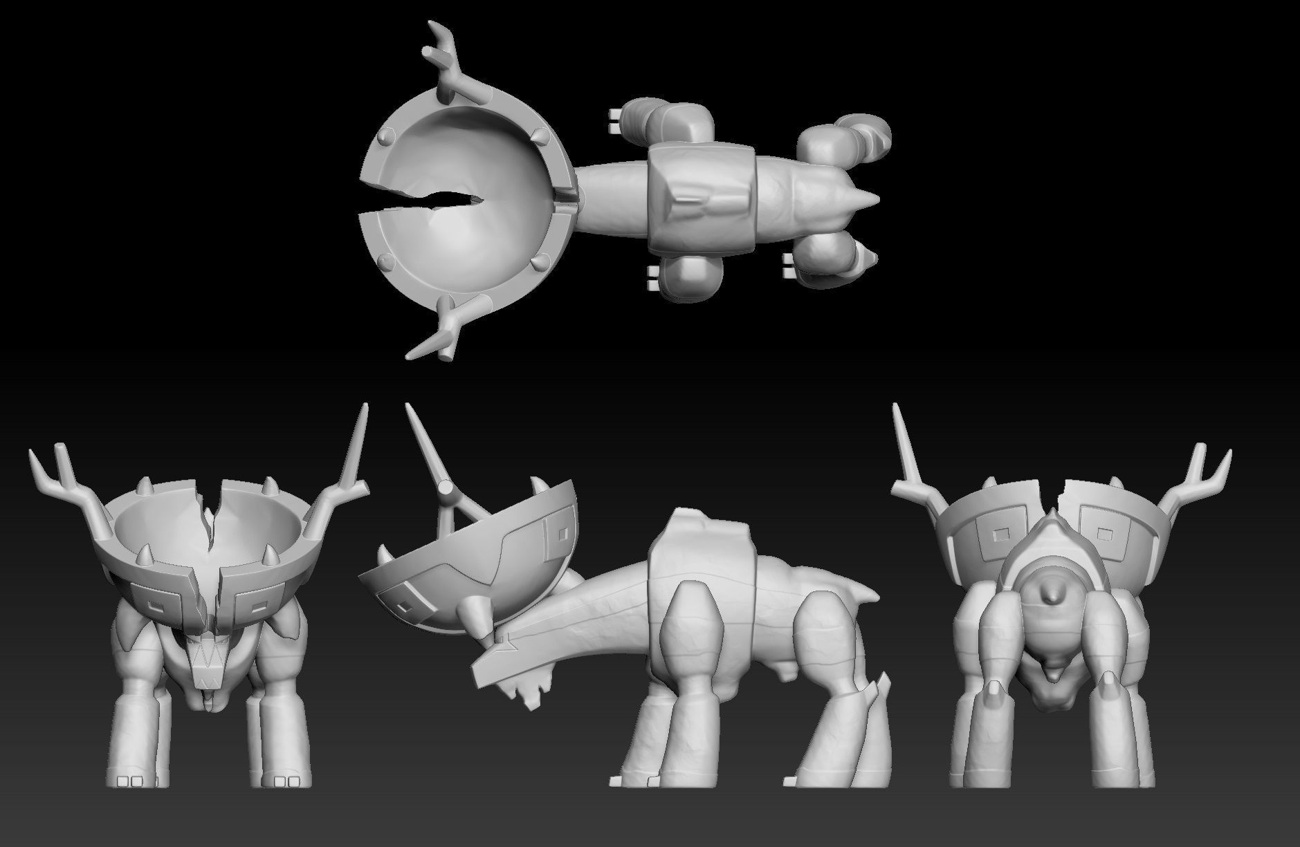 Pokemon Ting-Lu 3D model 3D printable | CGTrader