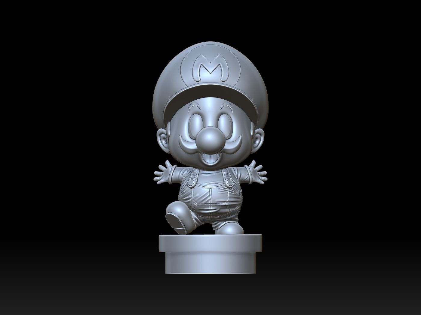 Mario Bross Baby 3D model 3D printable | CGTrader