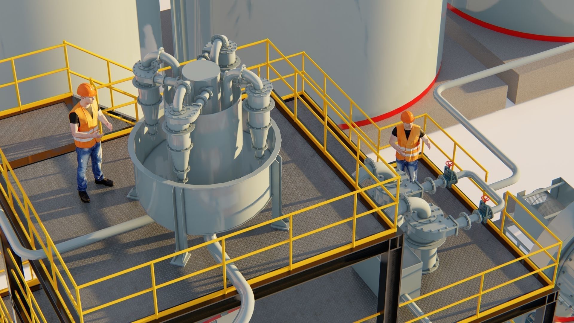 Gold mining leaching section 3D model | CGTrader