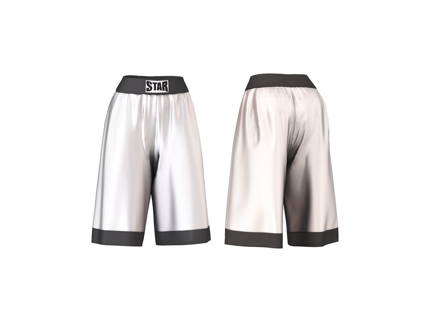 3D model Female Full Boxing Costume Uniform Wear VR / AR / low-poly ...