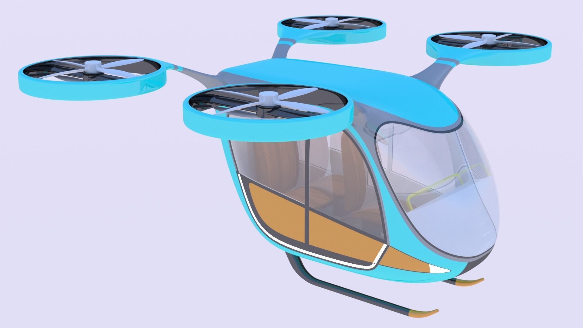 Passenger drone and shuttle bus 3D Model Collection | CGTrader