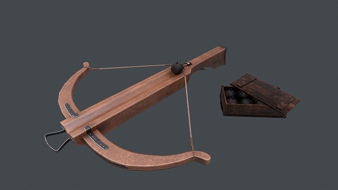 3D model Pack crossbow bomb box Low-poly VR / AR / low-poly | CGTrader