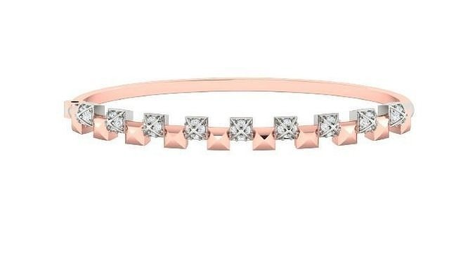 Bracelet Fashion Diamond 030 3D model 3D printable | CGTrader