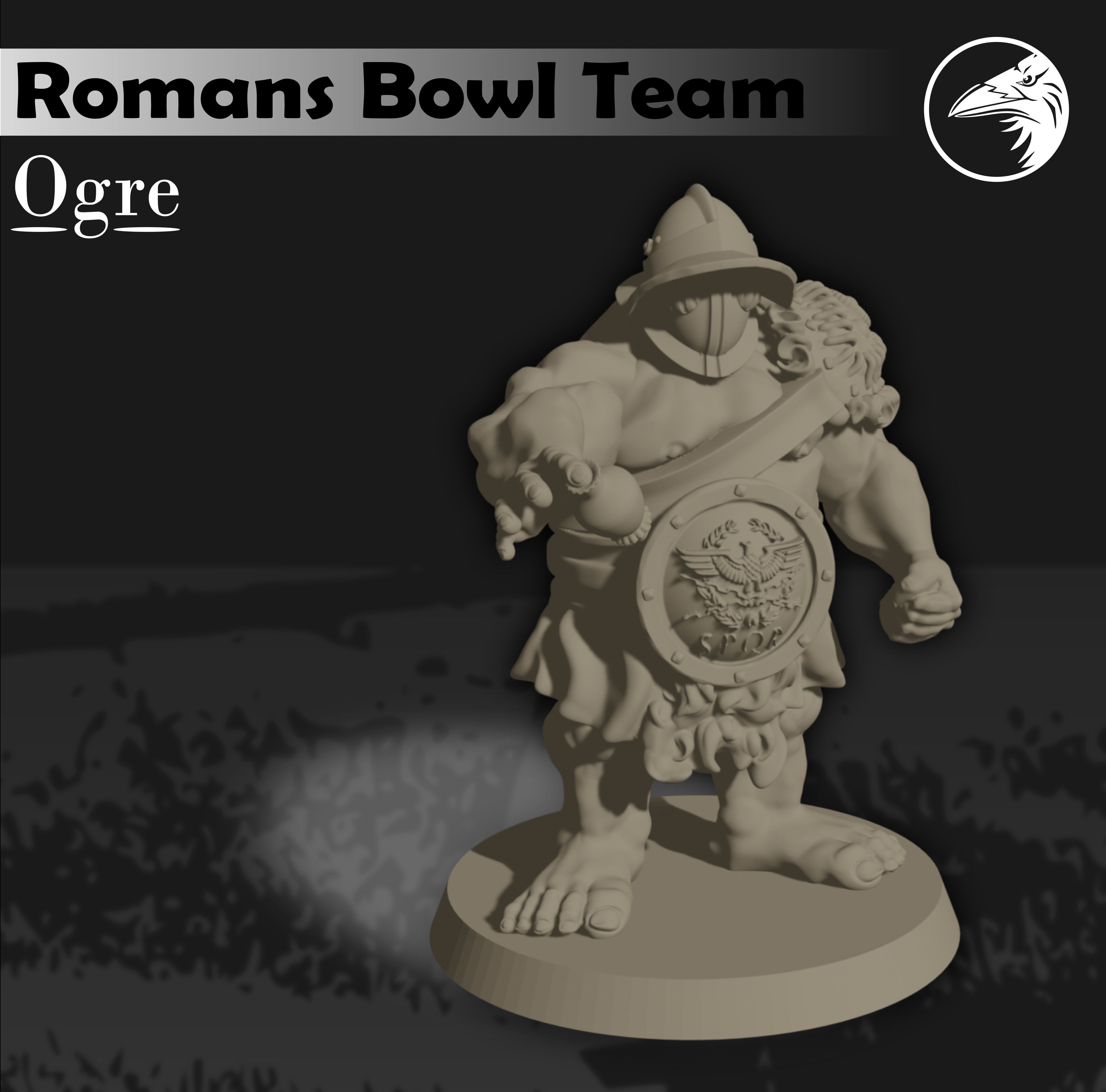 Roman Legionaries Bowl Team Ogre Gladiator 3D model 3D printable | CGTrader