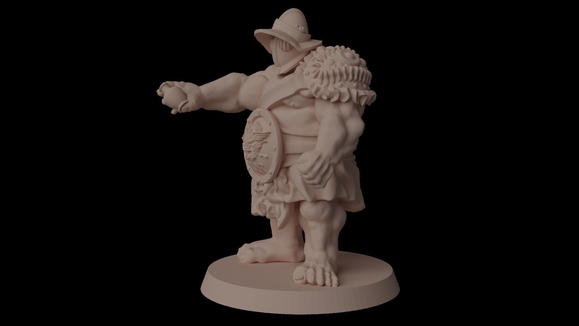 Roman Legionaries Bowl Team Ogre Gladiator 3D model 3D printable | CGTrader