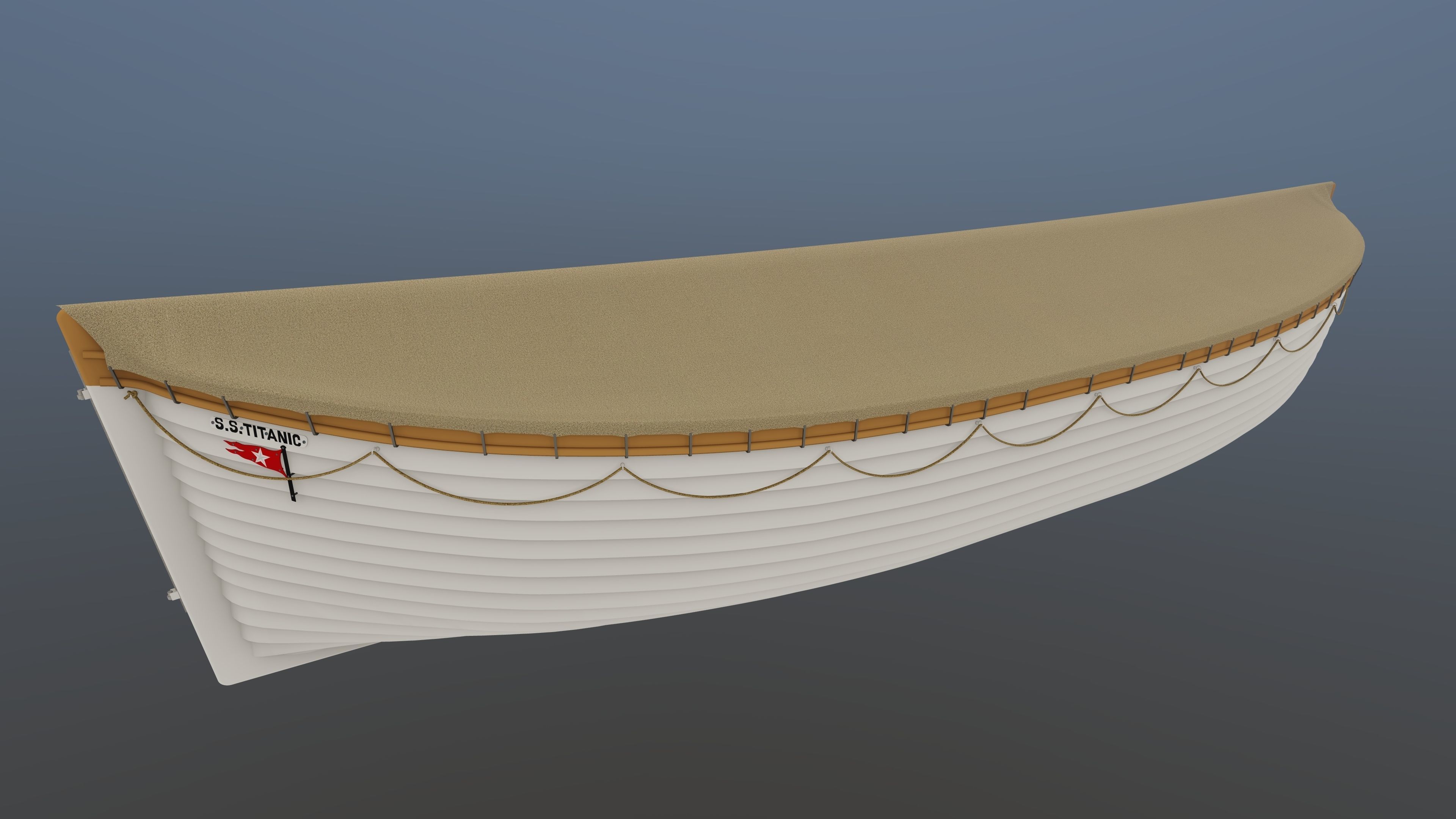 RMS Titanic Lifeboat 3D model | CGTrader