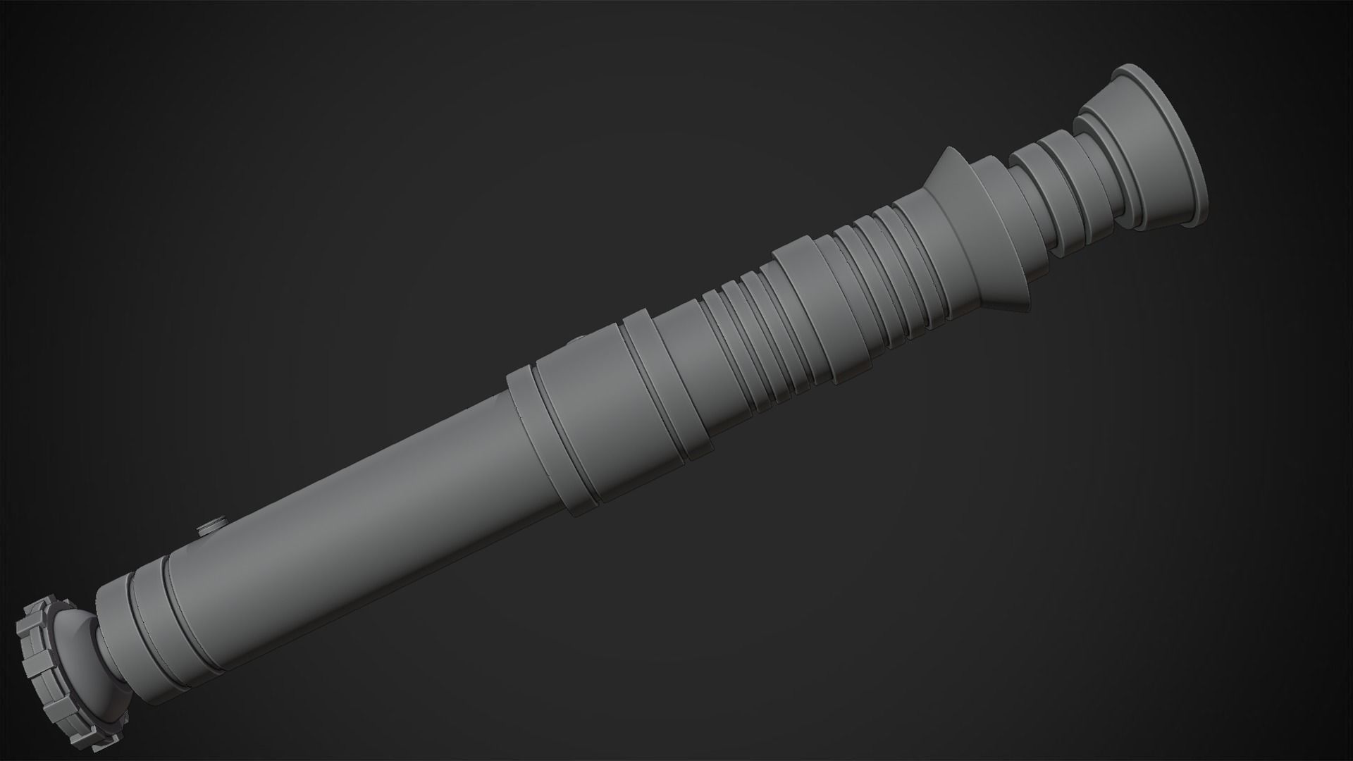 Star Wars Darth Revan Red Lightsaber for Cosplay 3D model 3D printable ...
