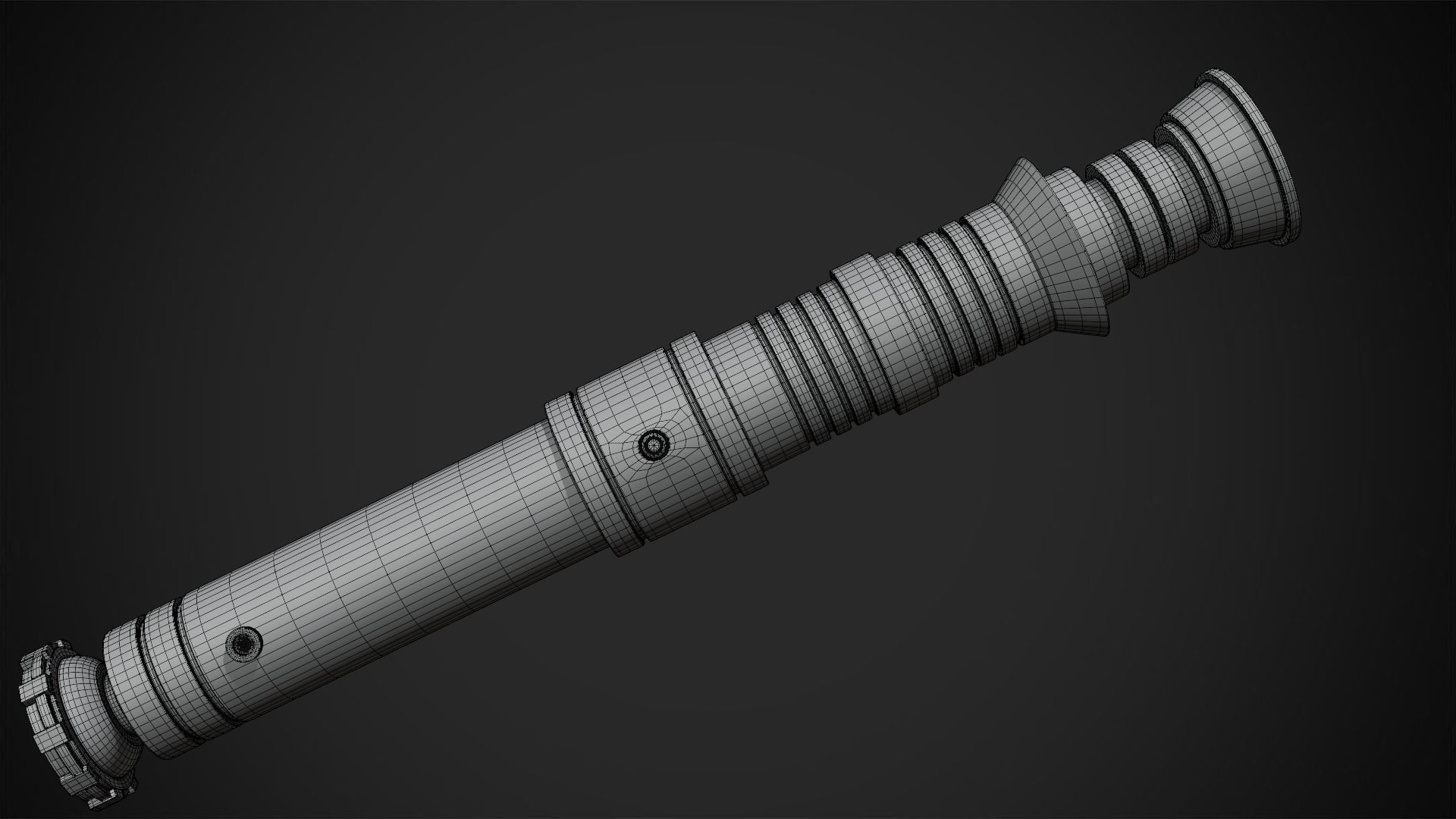 Star Wars Darth Revan Red Lightsaber for Cosplay 3D model 3D printable ...