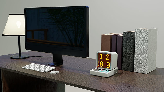 Desktop Setup Asset Pack 3D model | CGTrader