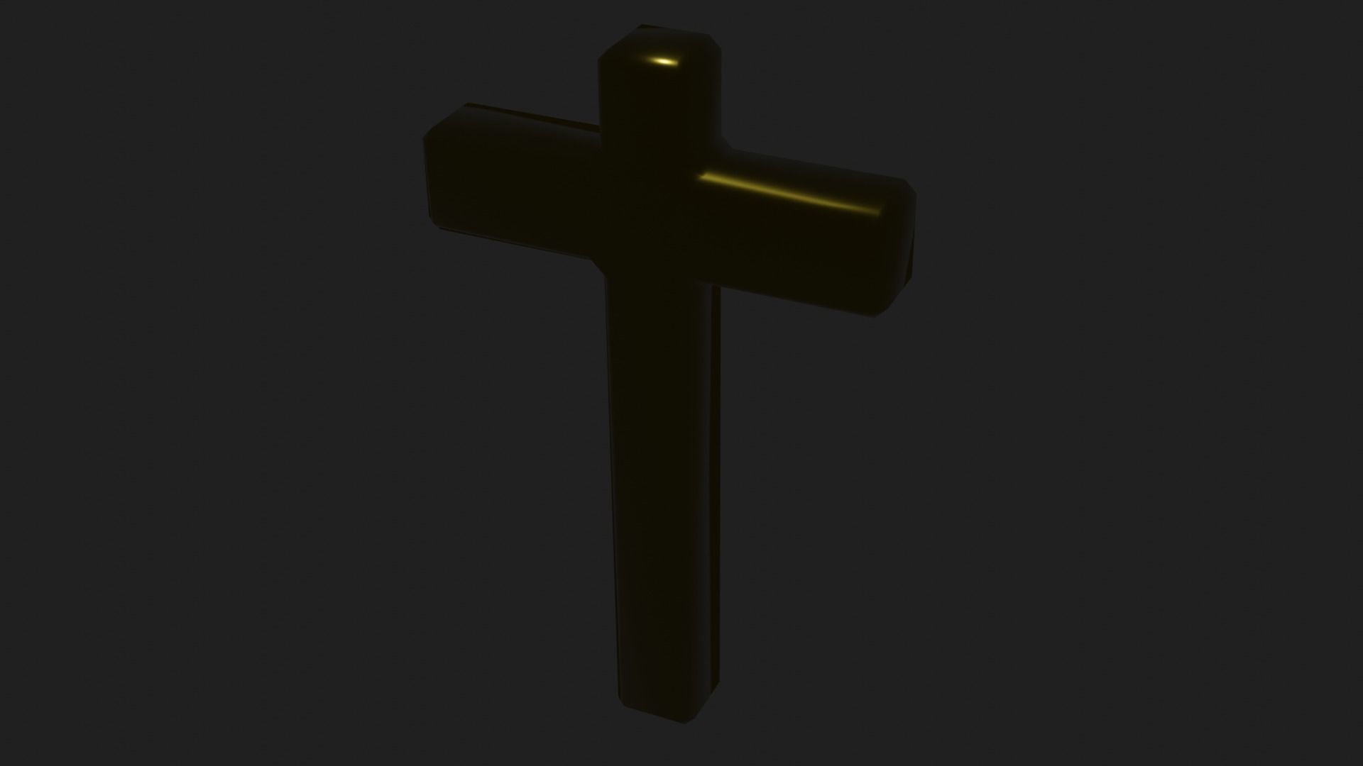 Beautiful Golden Christian Cross 3D model | CGTrader