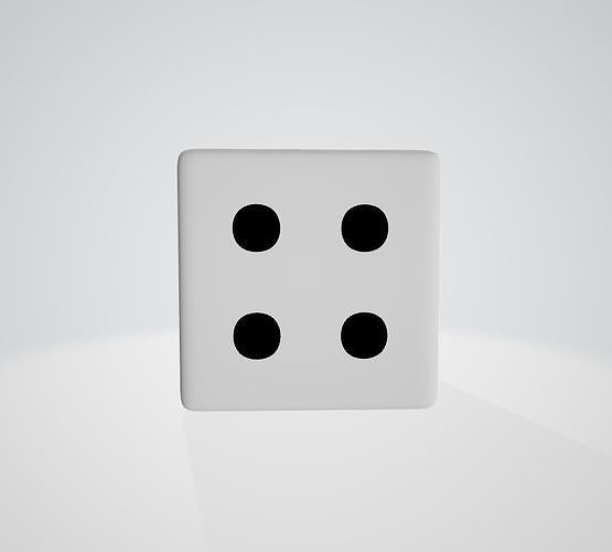 Rounded square dice 3D model | CGTrader