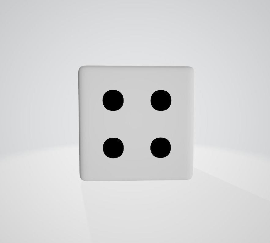 Rounded square dice 3D model | CGTrader
