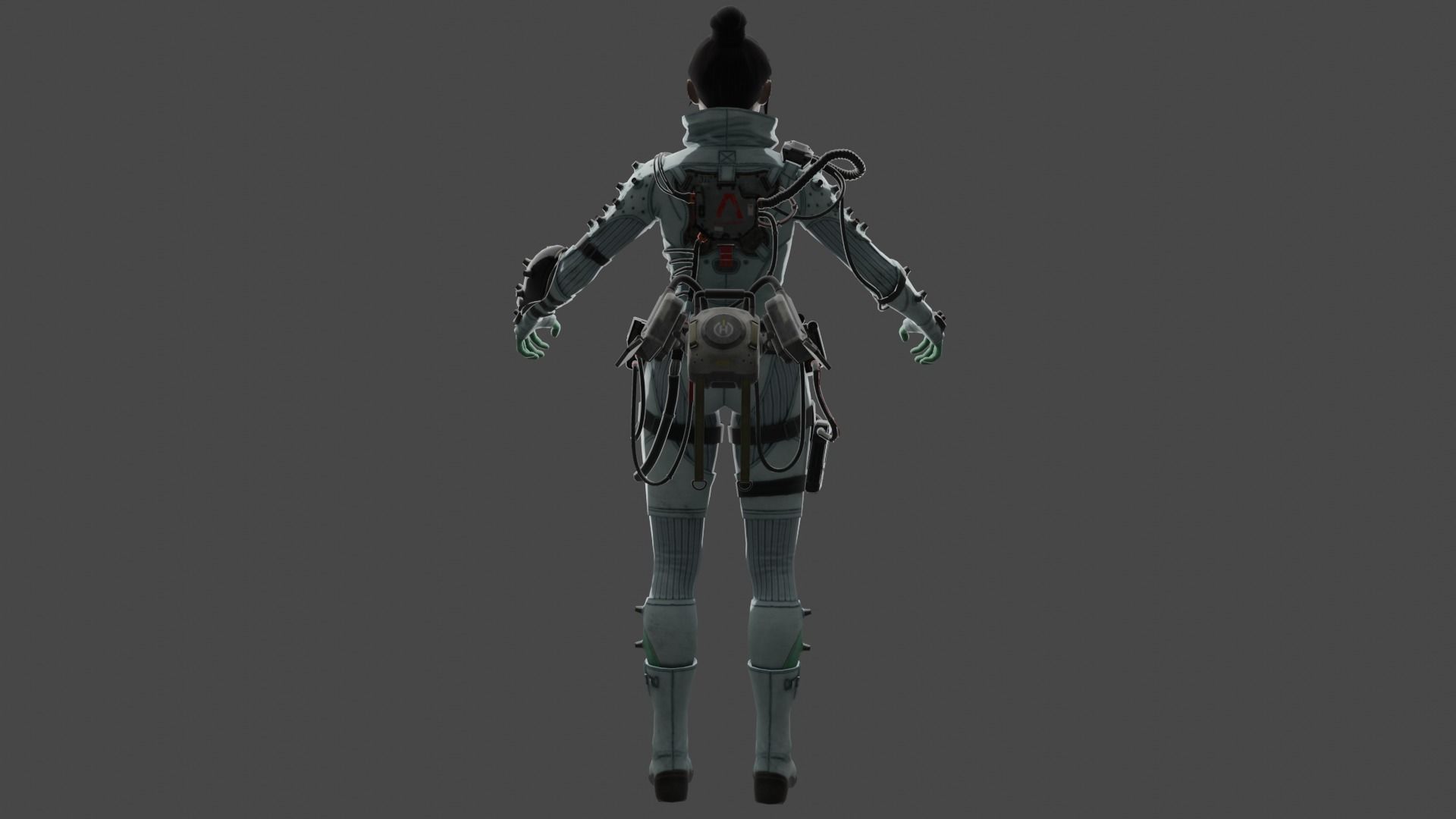 Apex Legend Wraith Fully rigged 3D Character free VR / AR / low-poly 3D model animated rigged ...