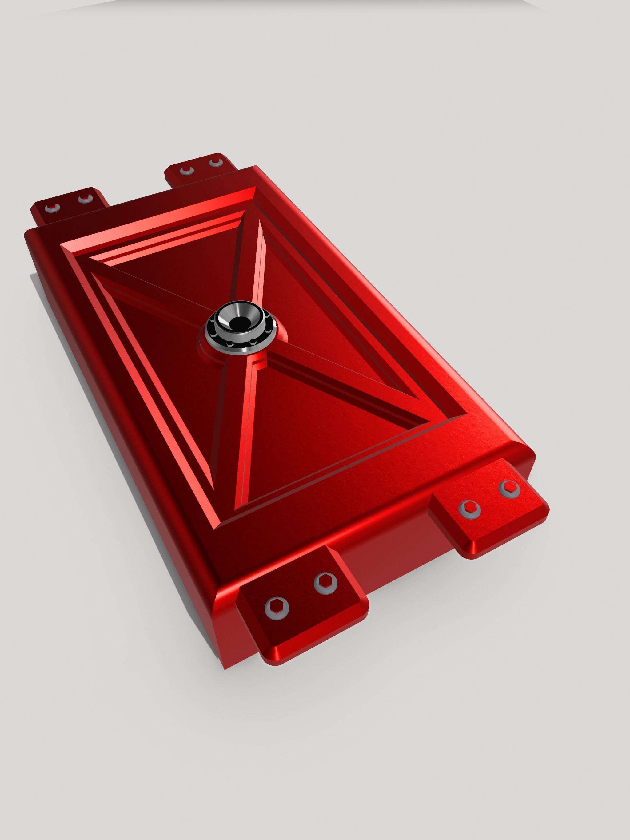 Billet Fuel Cell with filler and mounting bracket option 3D model 3D ...