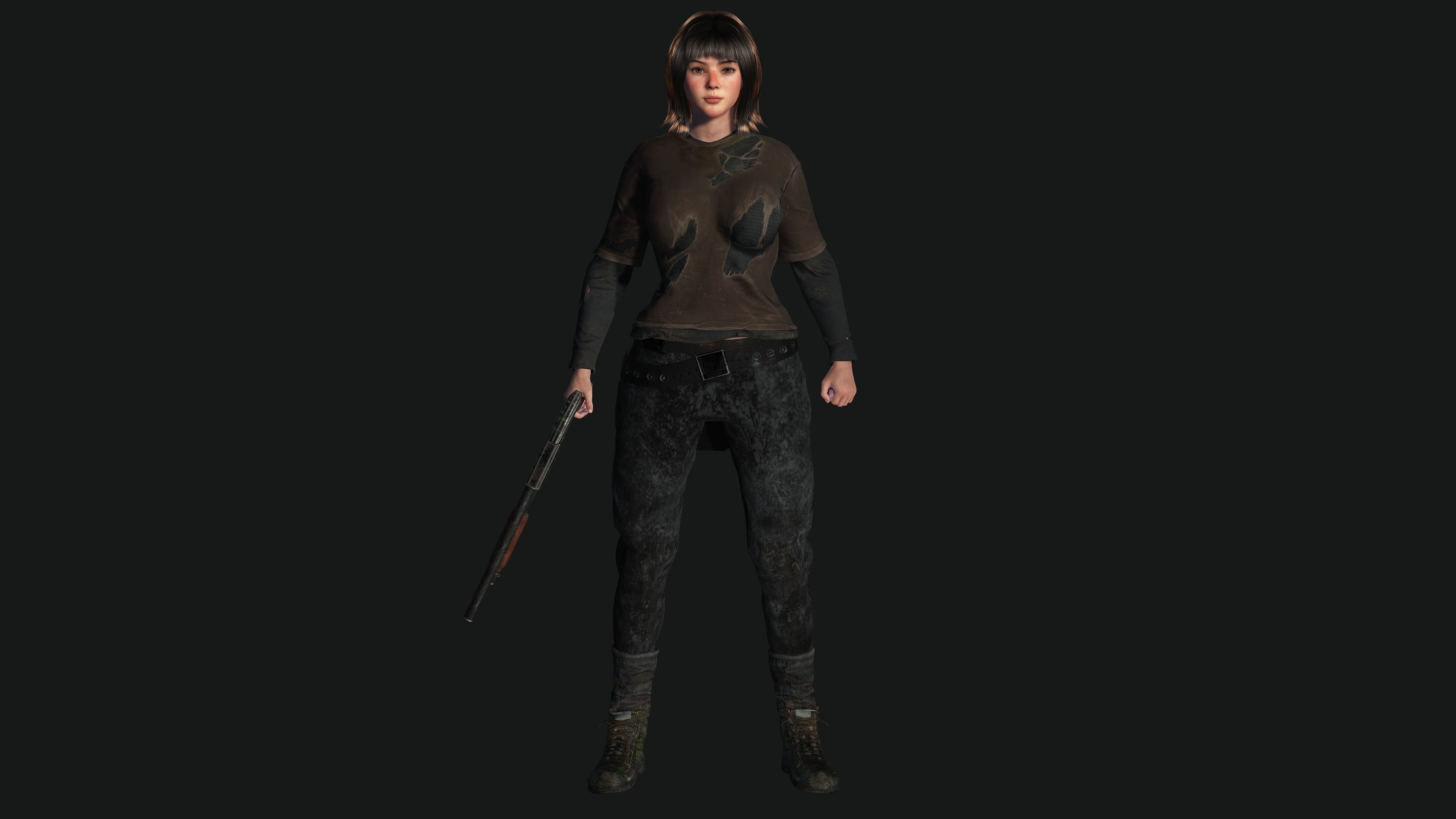 3D model 3D HYPERREALISTIC HUMAN RIG CHARACTER-ASIAN SURVIVAL ...