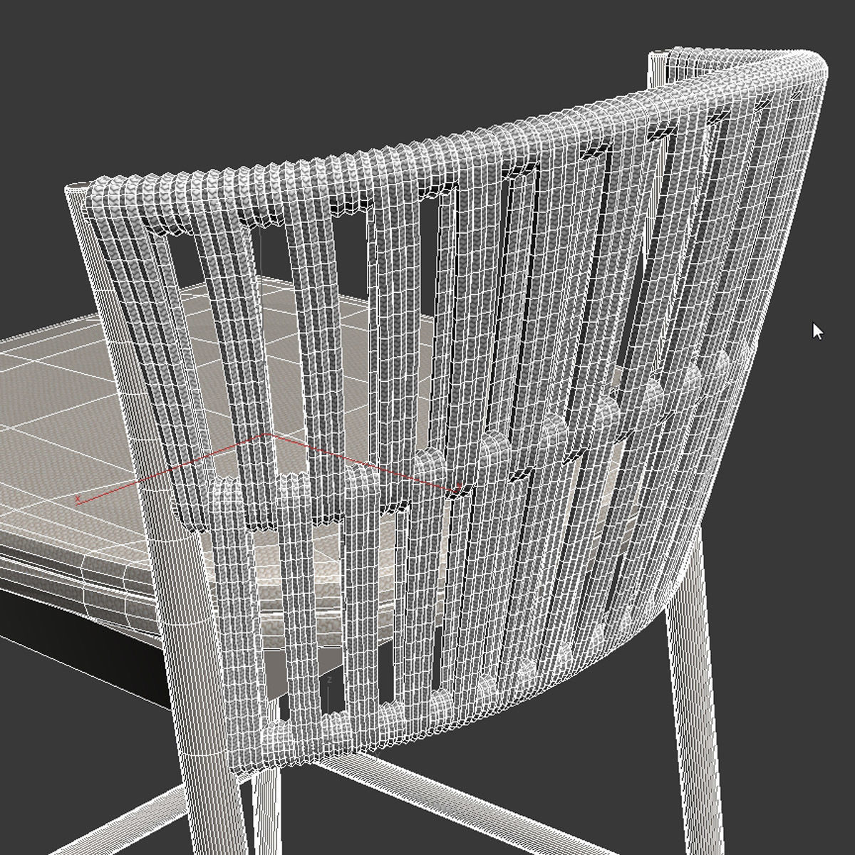 Ratana Lineas Bar Chair 3D model | CGTrader
