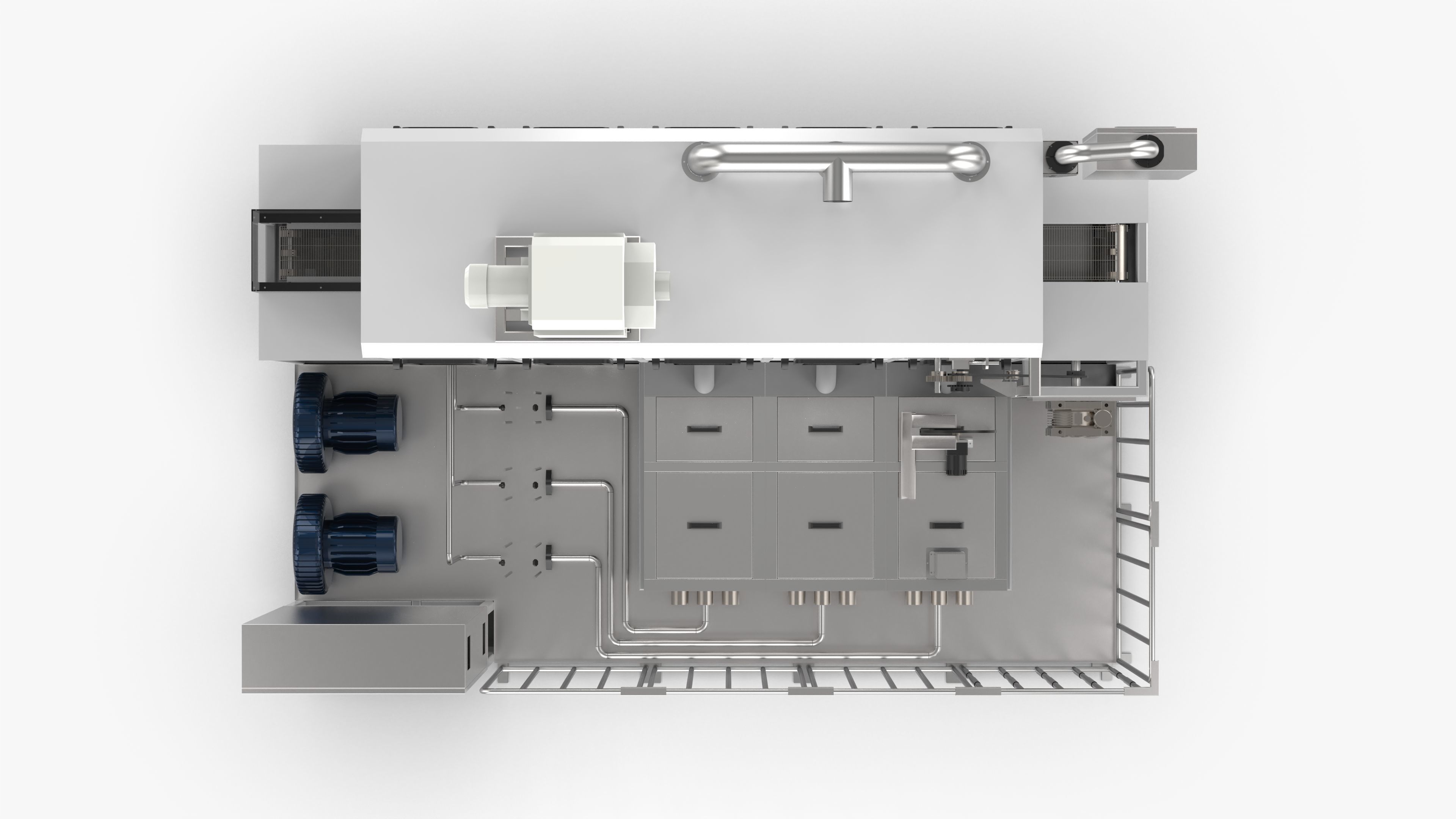 Automatic Conveyor Washing Machine 3D model | CGTrader