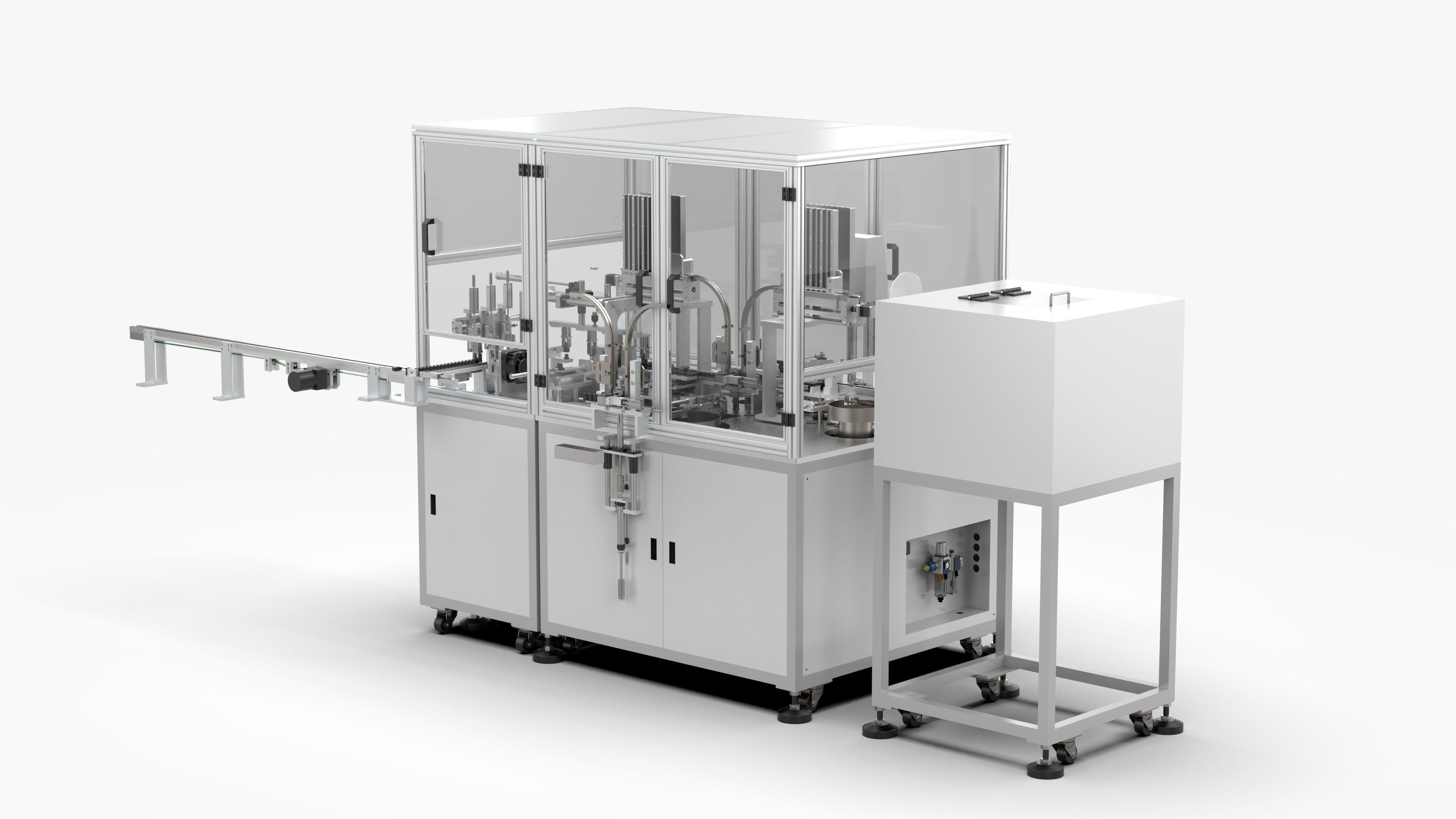 Fully Automatic Magnetic Bottom Assembly Machine 3D model | CGTrader